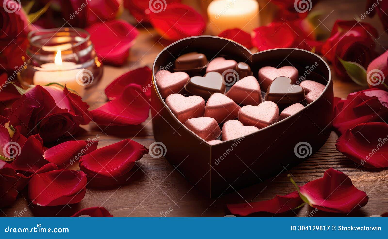 Passion Romantic Heart Background Stock Illustration - Illustration of ...