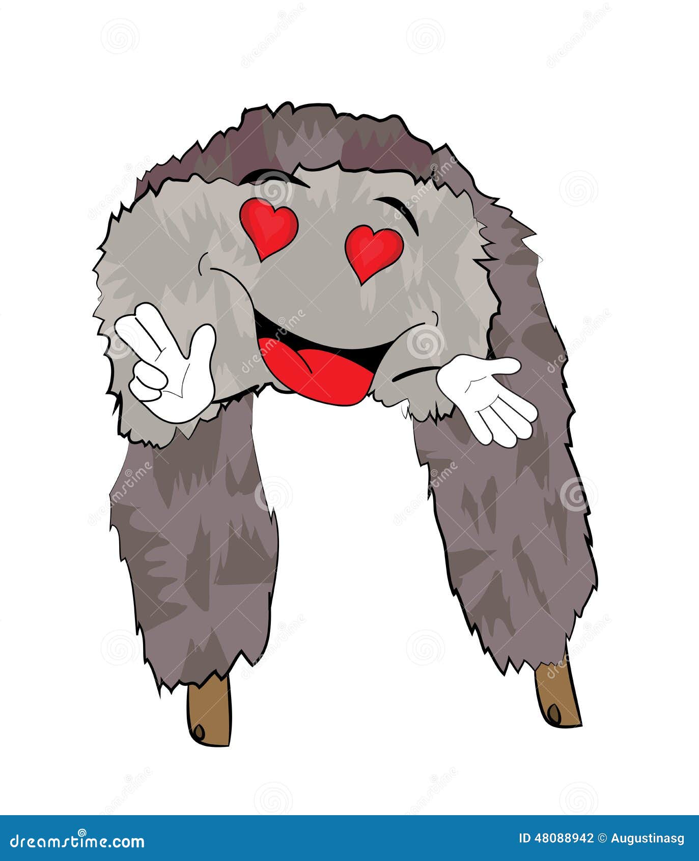 Passionaate Russian Fur Hat Cartoon Stock Illustration - Illustration ...