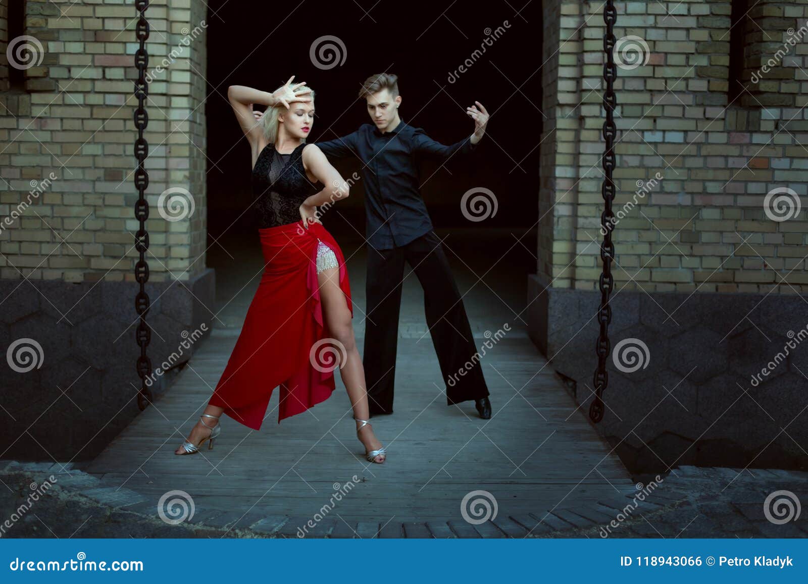 Passionate Dance Tango in a Pair. Stock Photo - Image of grace ...