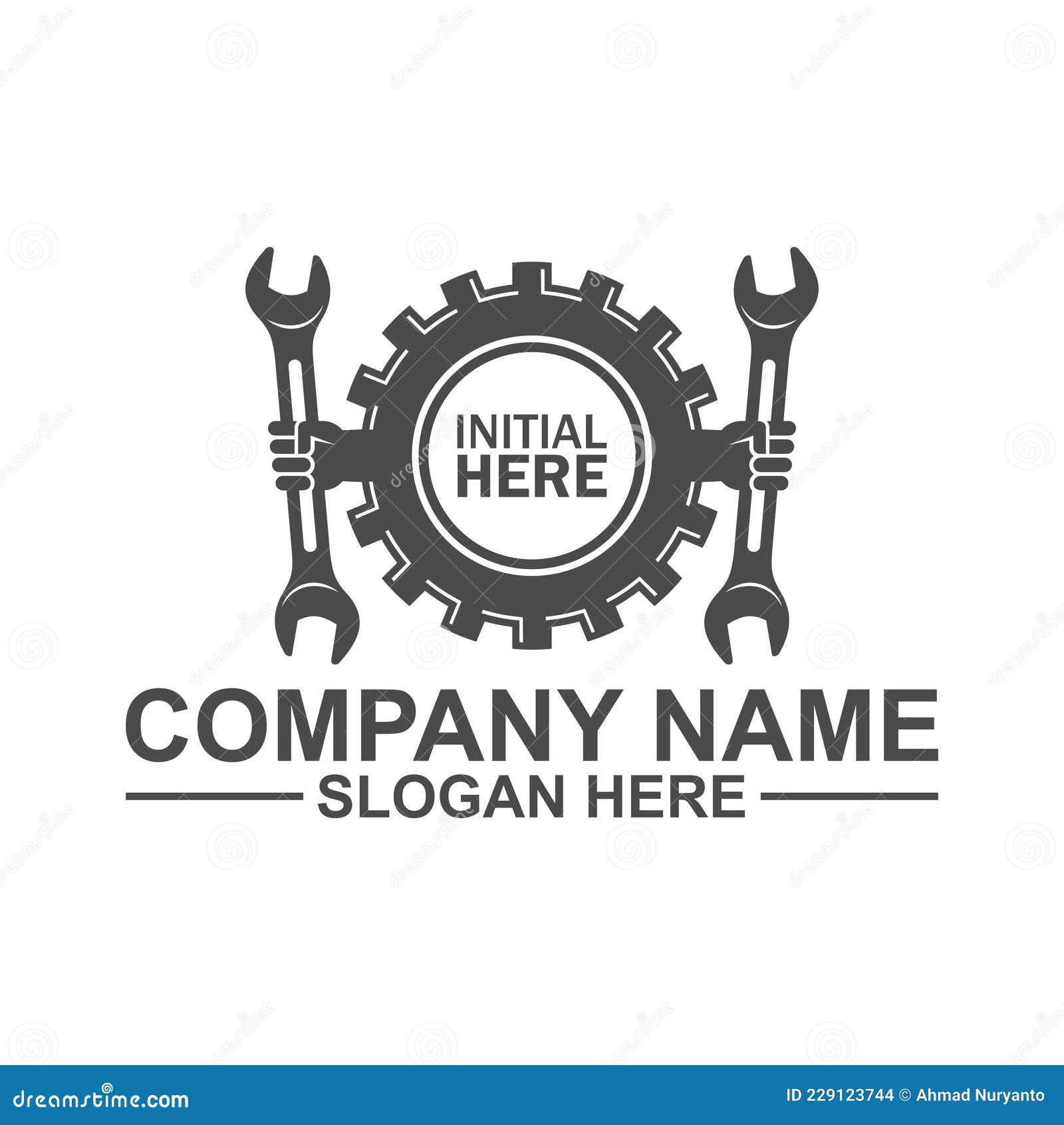 Passionate Icon for Machine Mechanics Stock Illustration - Illustration ...