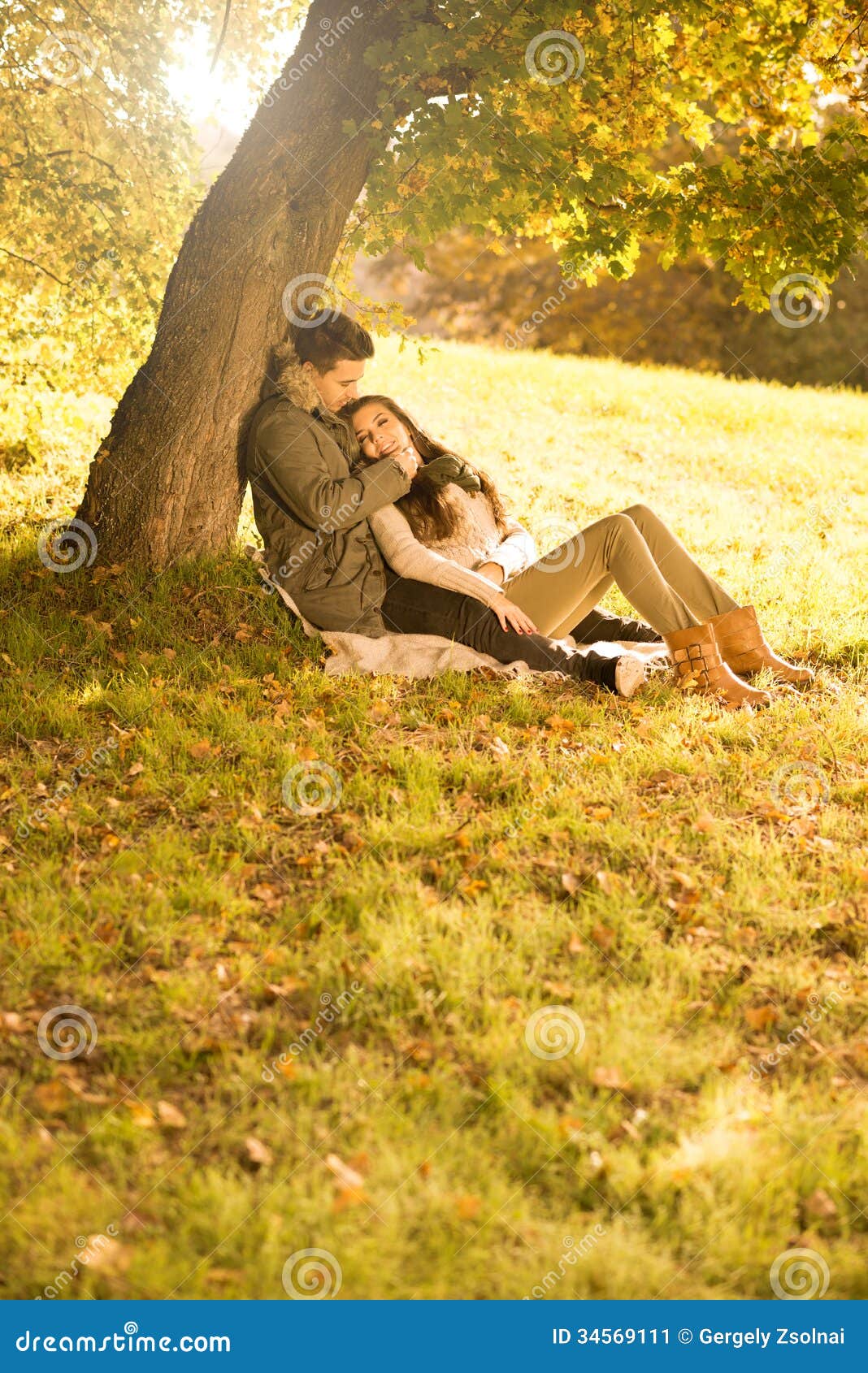 Passionate Love in the Park Stock Image - Image of beautiful, male ...