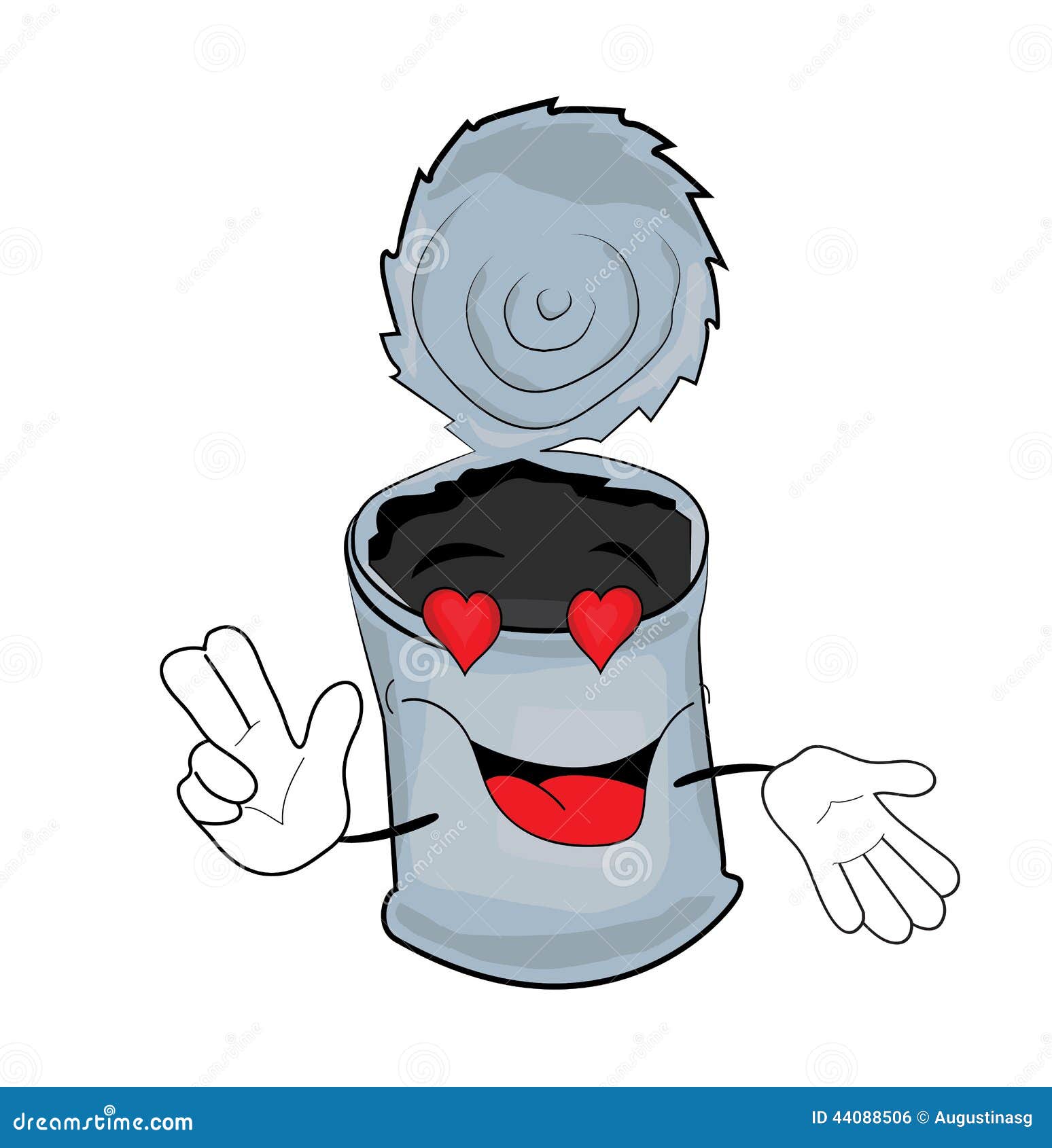 Passionate Opened Can Cartoon Stock Illustration - Illustration of used ...