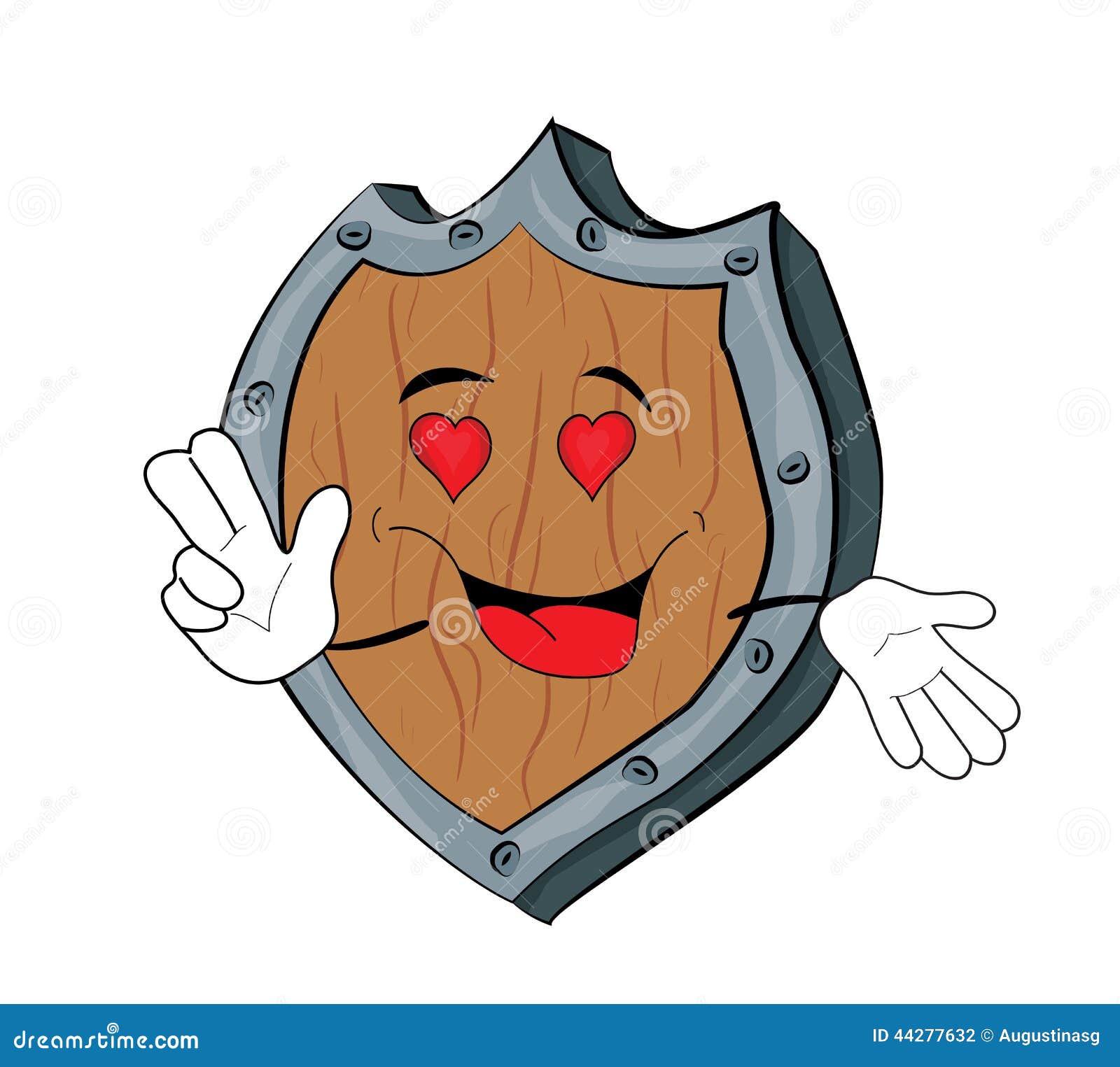 Passionate Shield cartoon stock illustration. Illustration of cartoon ...