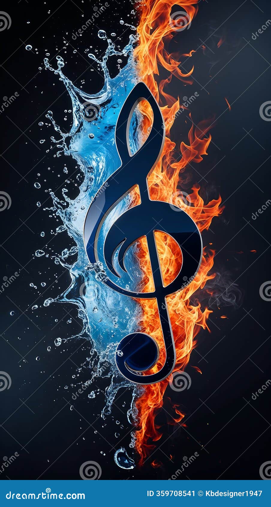 Passionate and Tranquil Treble Clef Art Stock Illustration ...