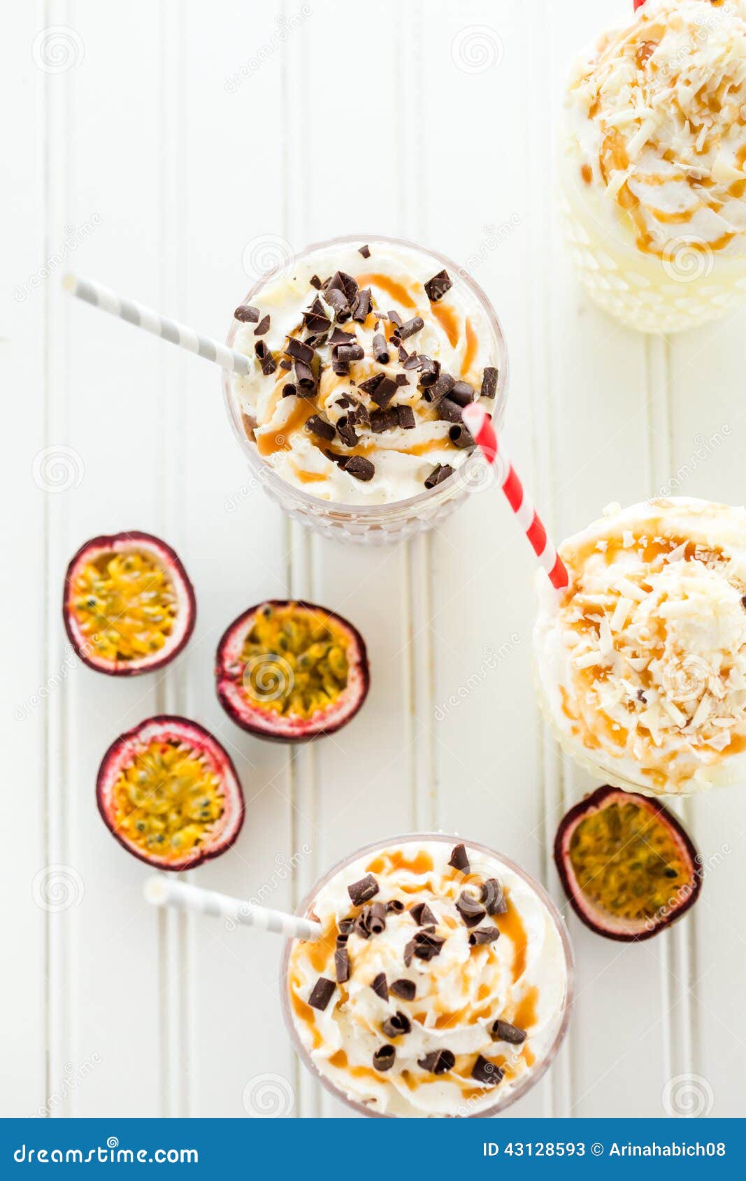 Passionfruit Bliss Cold Drink Stock Image - Image of gourmet, cream ...