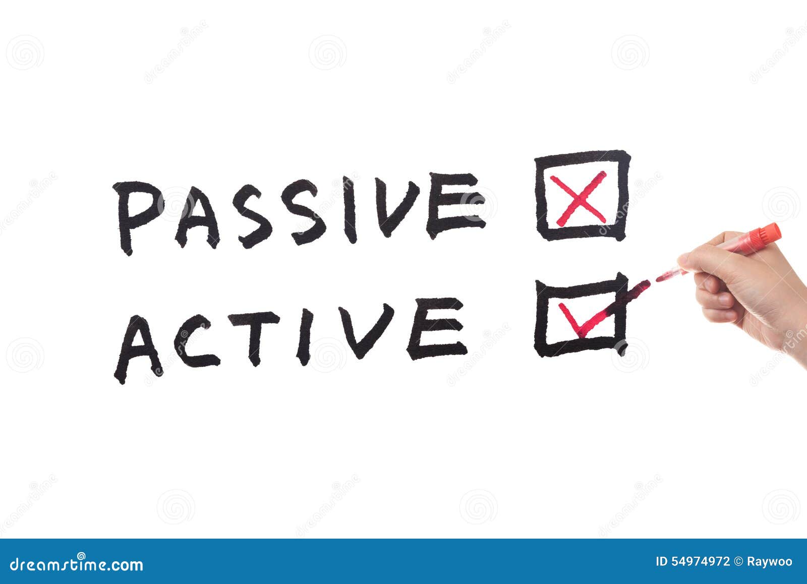 Passive - Active Signpost Drawn On A Blackboard Royalty-Free Stock ... Passive - Active Signpost Drawn On A Blackboard Royalty-Free Stock ...