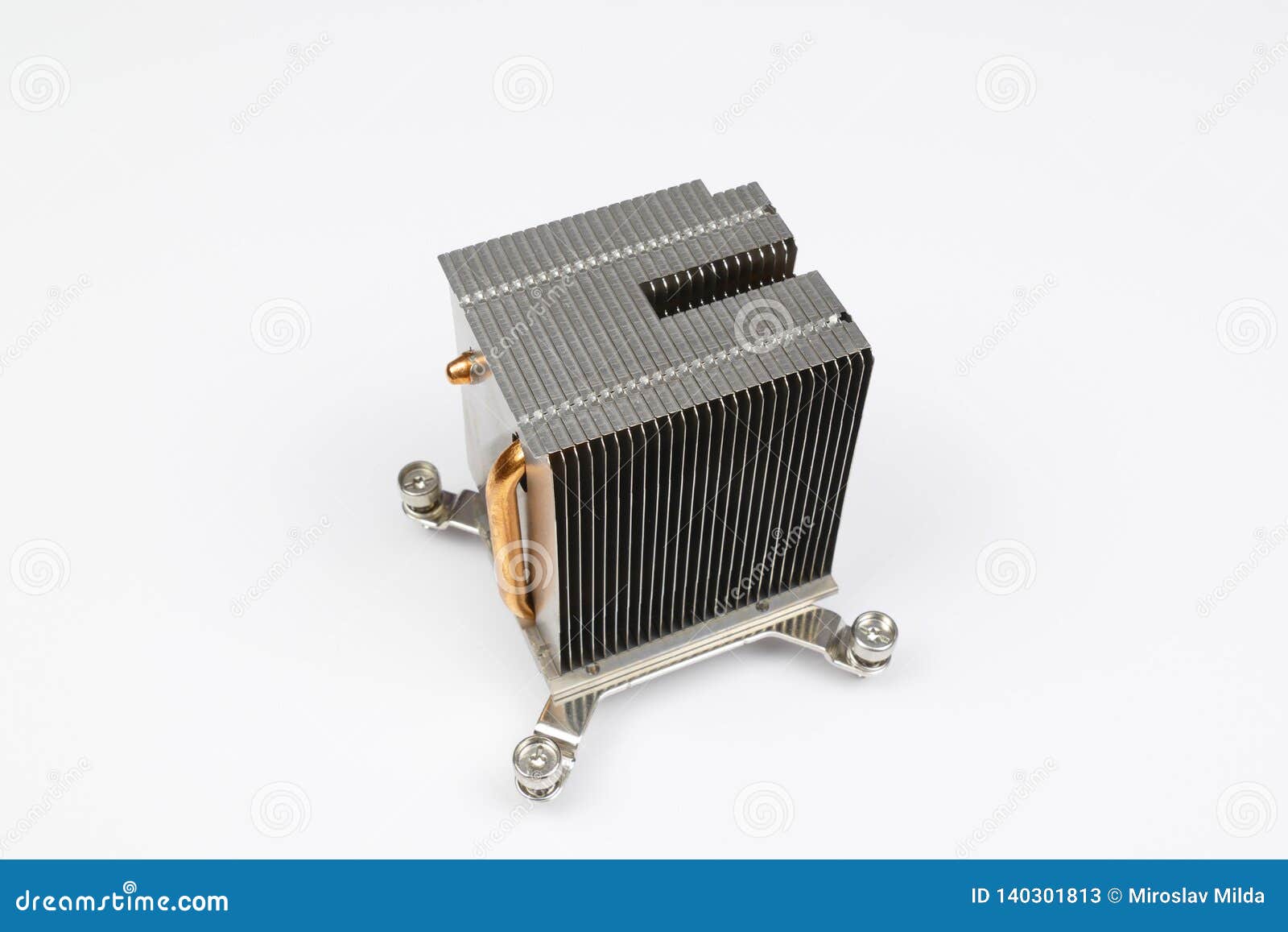 Passive cpu heatsink stock image. Image of cooling, heatsink - 140301813