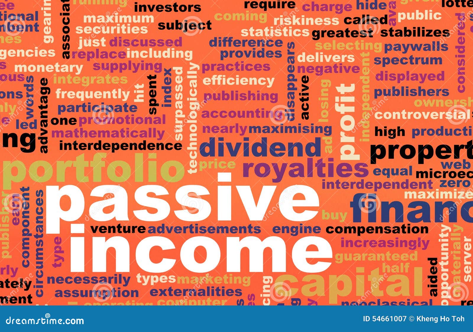 Passive Income stock illustration. Illustration of online - 54661007