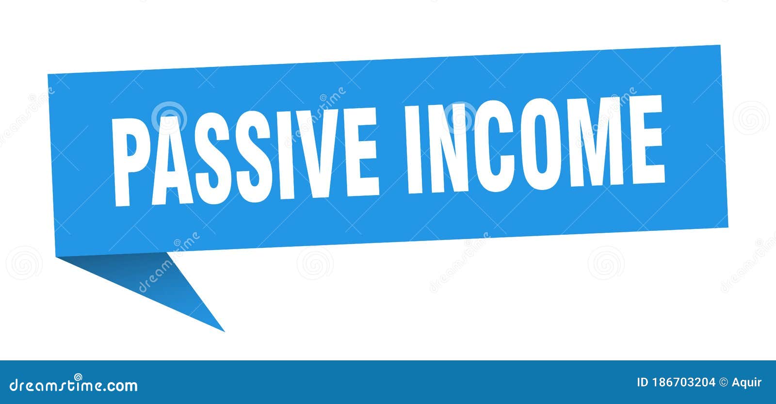Passive Income Banner. Passive Income Speech Bubble Stock Vector ...