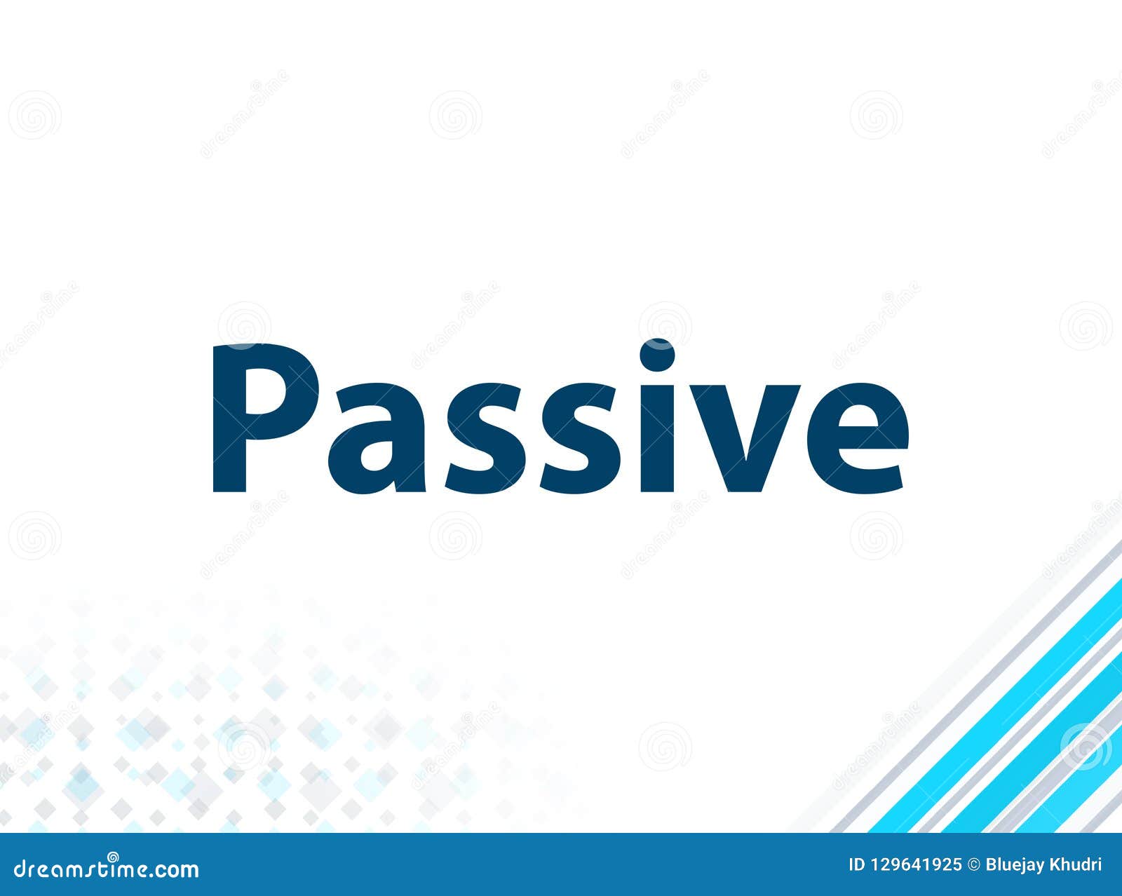 Passive Modern Flat Design Blue Abstract Background Stock Illustration ...