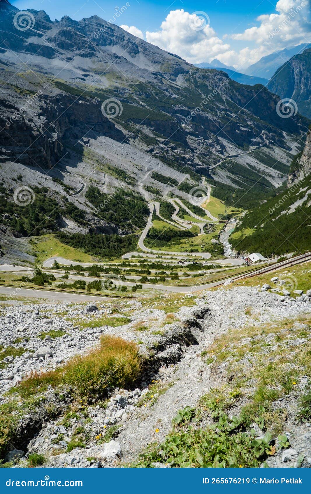 Passo dello Stelvio, Italy stock image. Image of race - 265676219