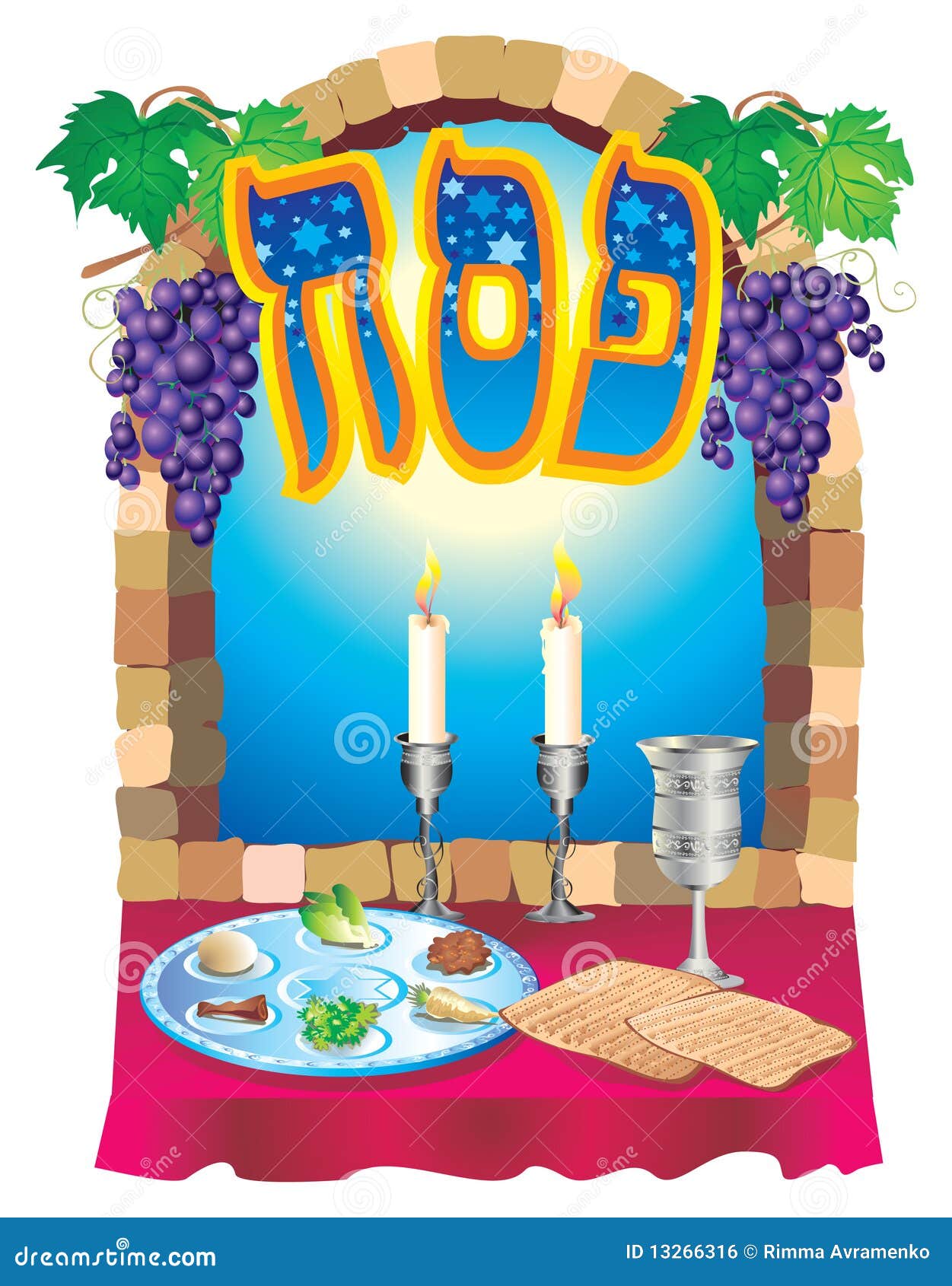 Passover stock vector. Illustration of light, passover - 13266316
