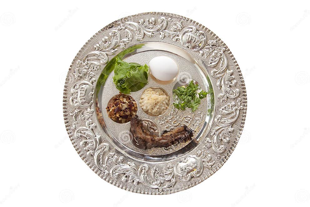 Passover Seder Plate stock photo. Image of parsley, festival - 29093804