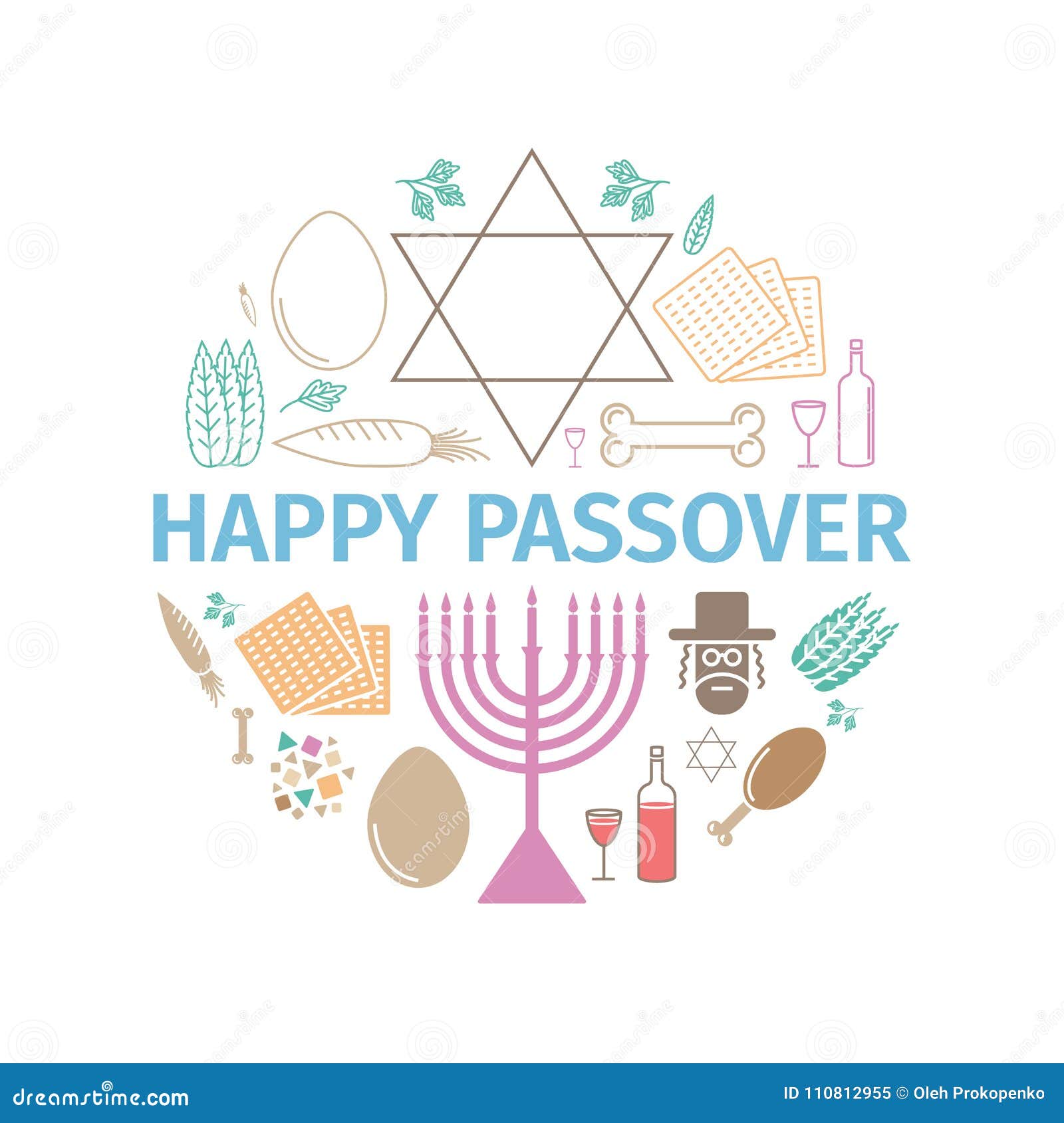 Passover Seder Poster. Vector Signs For Web Graphics. | CartoonDealer ...