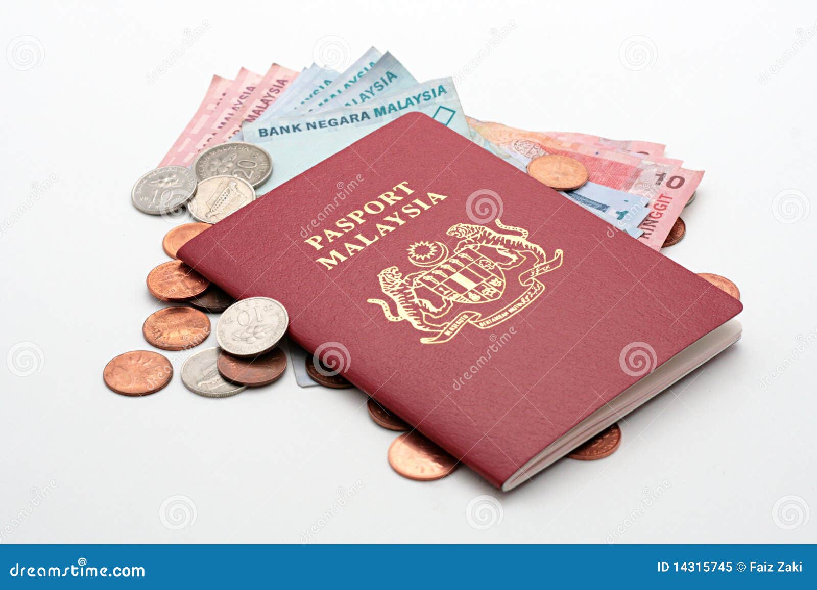 Passport and Cash stock image. Image of government, embassy - 14315745