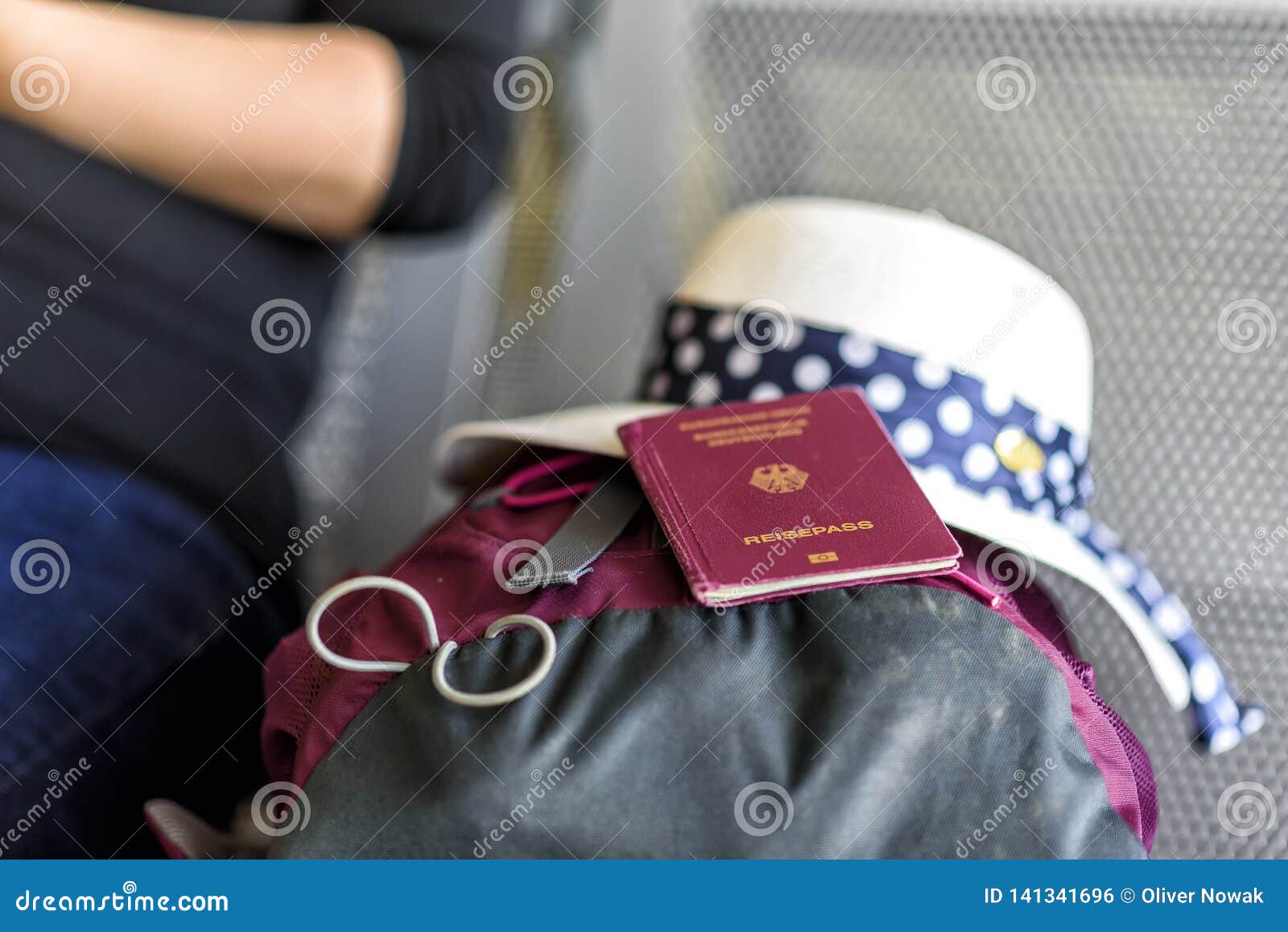 Passport of a Passenger at the Airport Stock Photo - Image of boarding ...