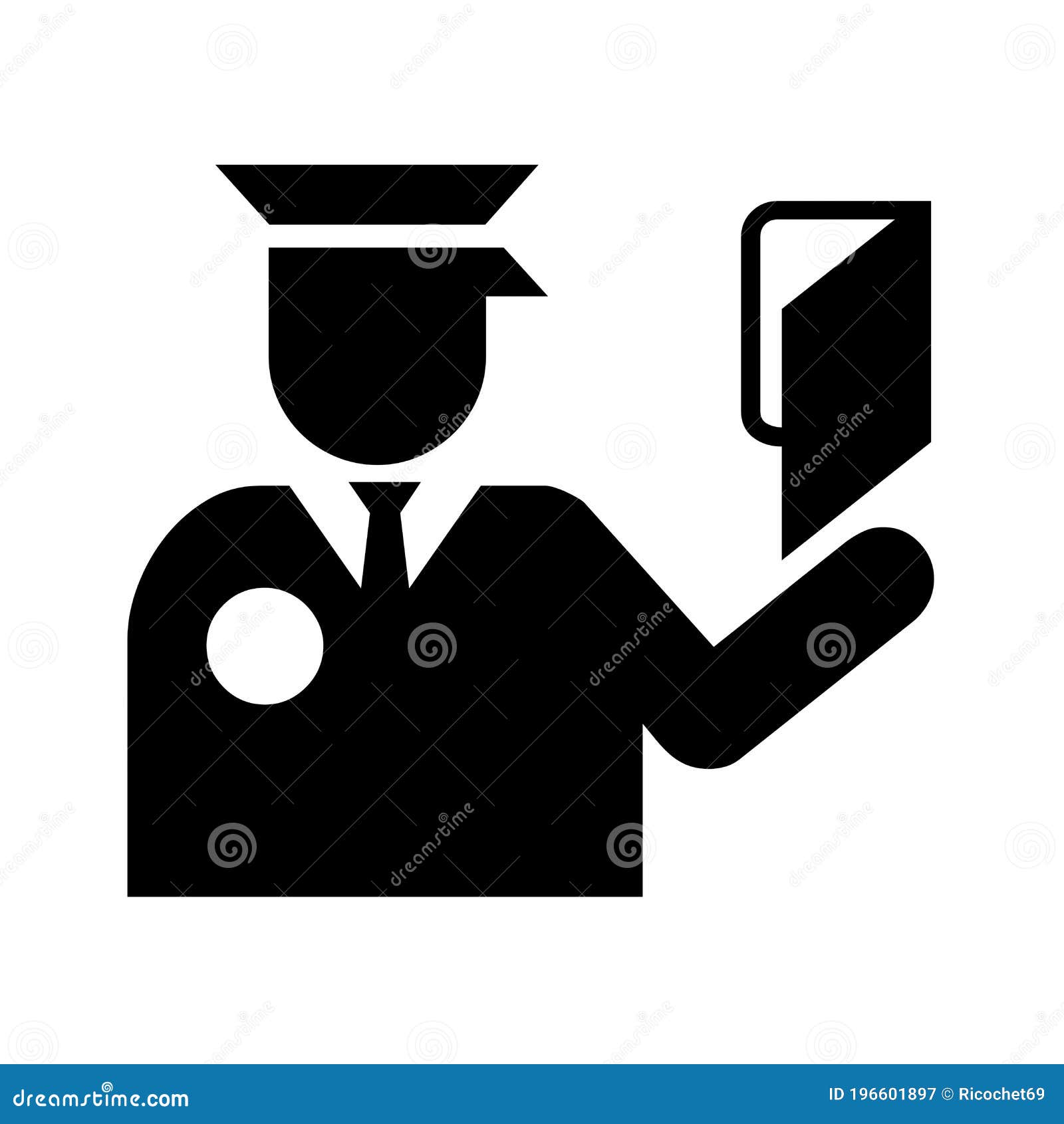 Passport Control Symbol Icon Stock Illustration - Illustration of duty ...