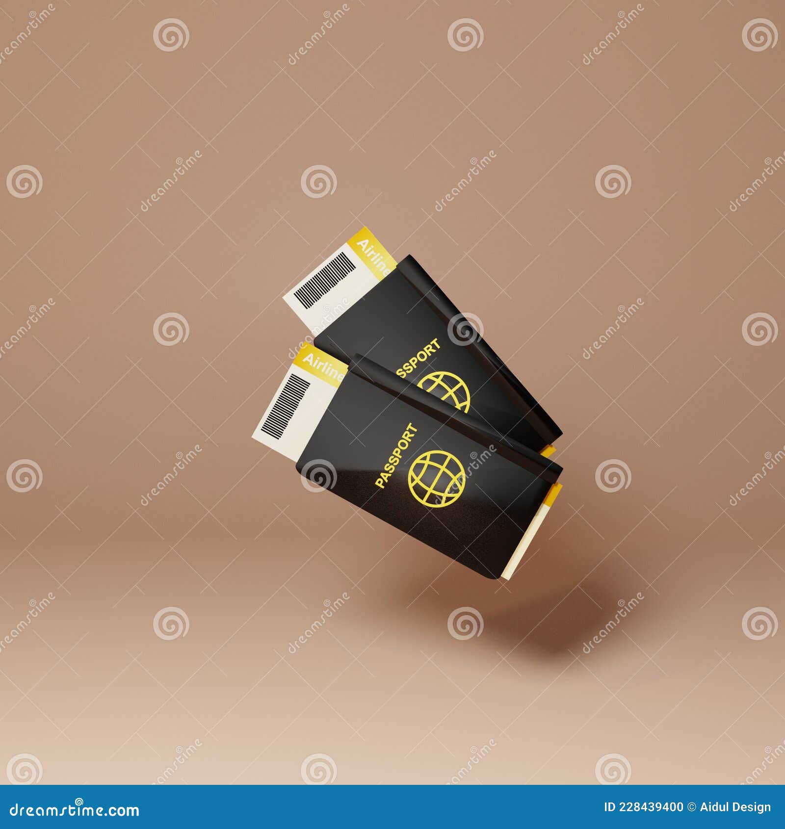 Passport 3d Design Illustration Stock Illustration - Illustration of ...