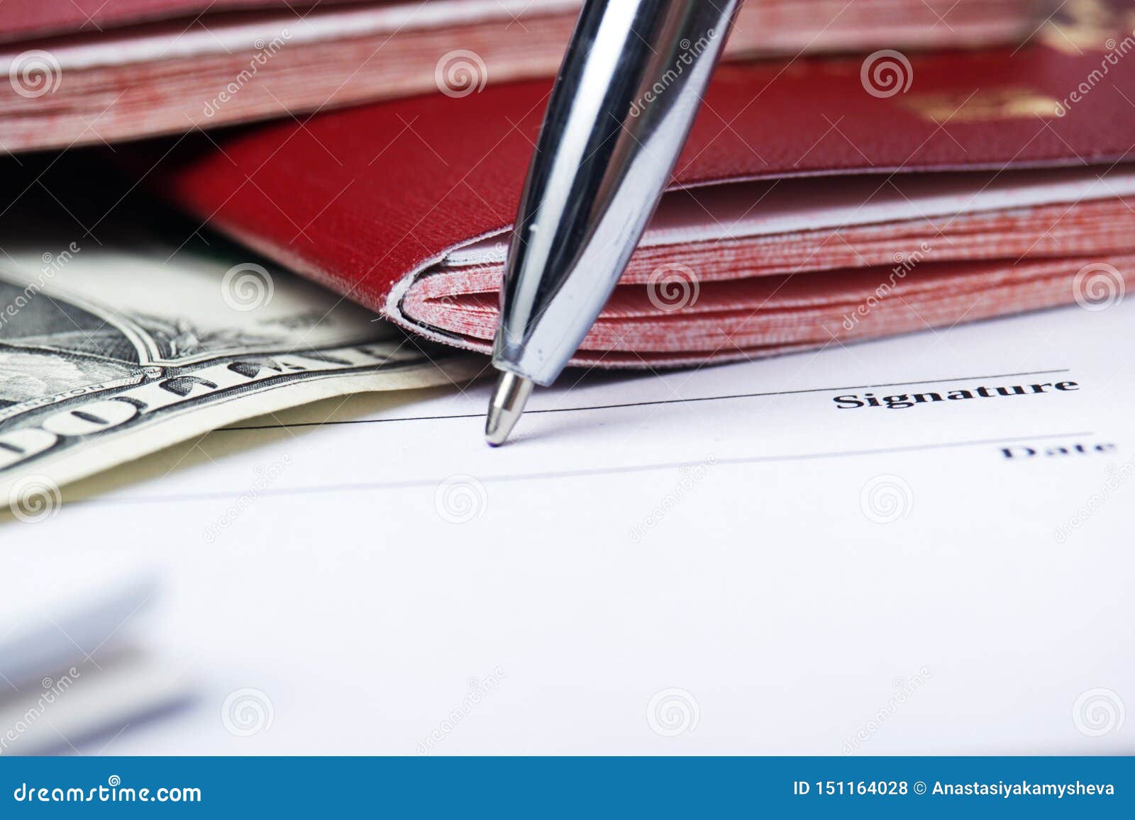 The Process of a Business Contract Signing Stock Photo - Image of ...