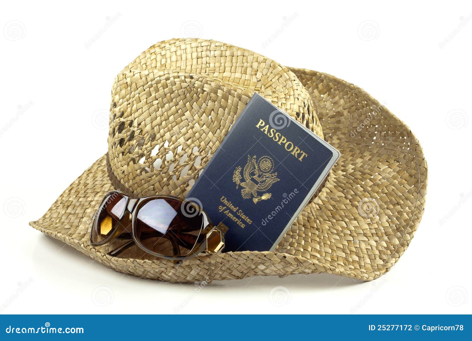 Passport with hat stock photo. Image of immigration, handmade - 25277172