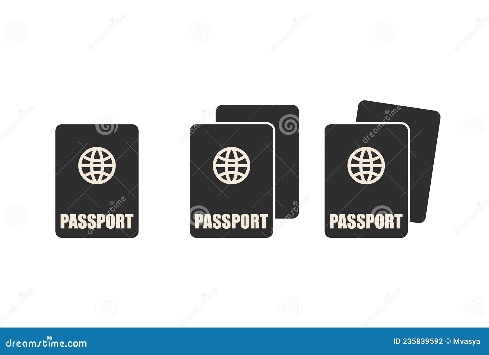 Passport Icon. Vector Logo Template Tourism Stock Vector - Illustration ...