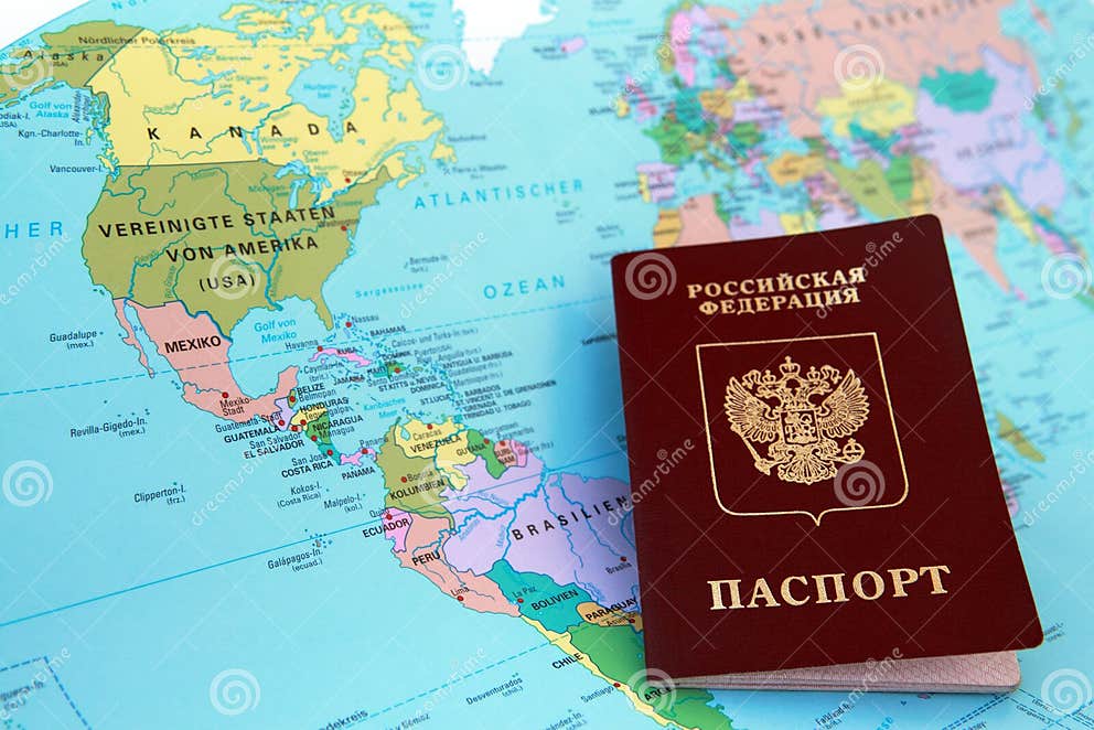 Passport on map stock photo. Image of nation, checkpoint - 17954838