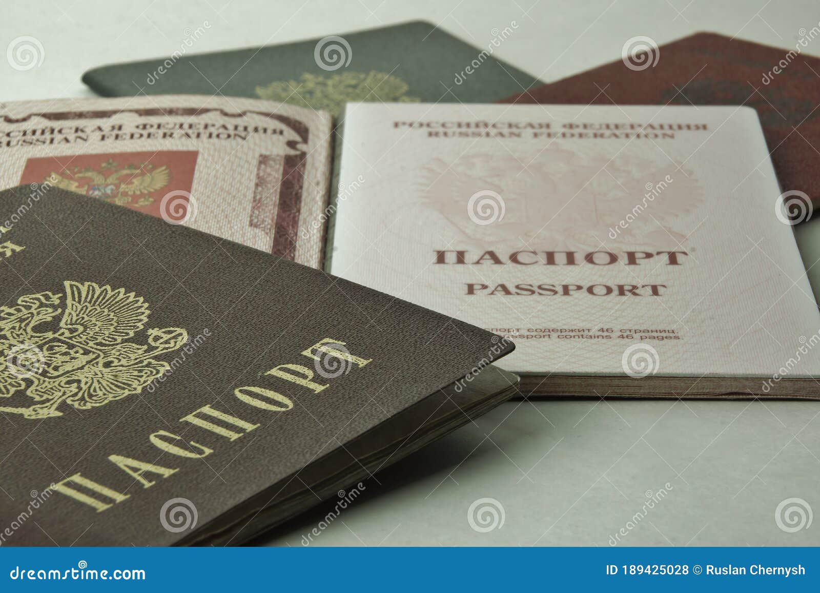 Passport of the Russian Federation Stock Photo - Image of confirming ...