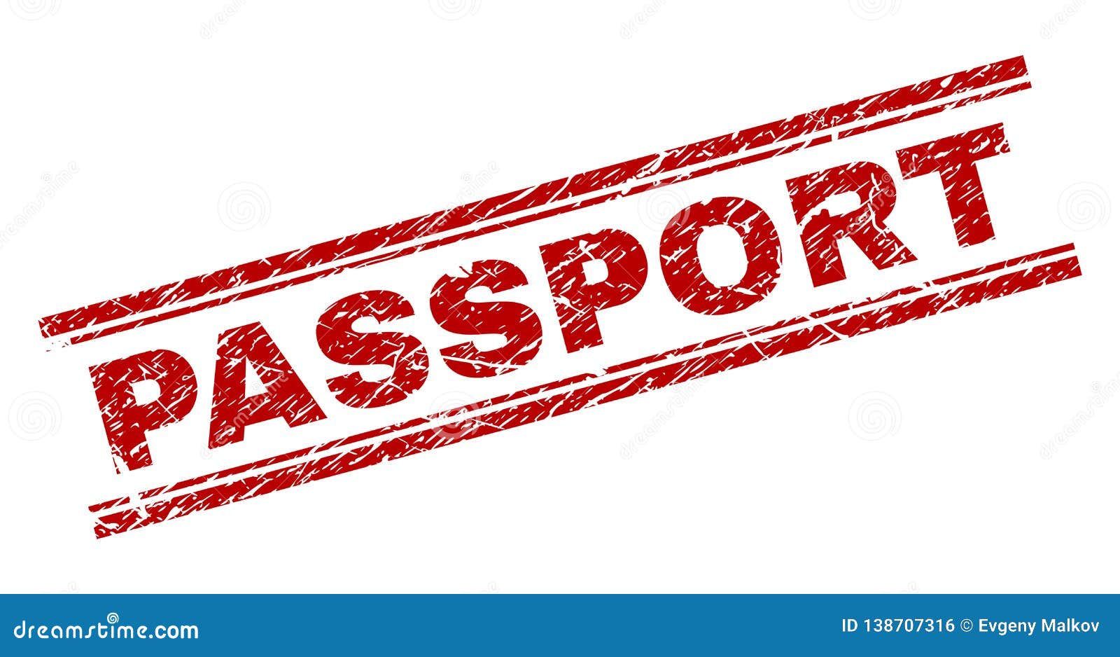 Scratched Textured PASSPORT Stamp Seal Stock Vector - Illustration of ...