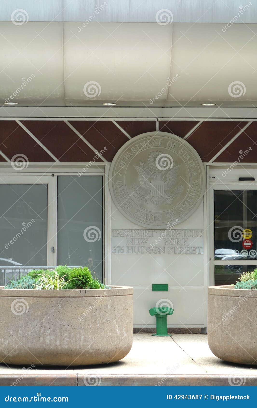 Passport Services stock image. Image of official, downtown - 42943687