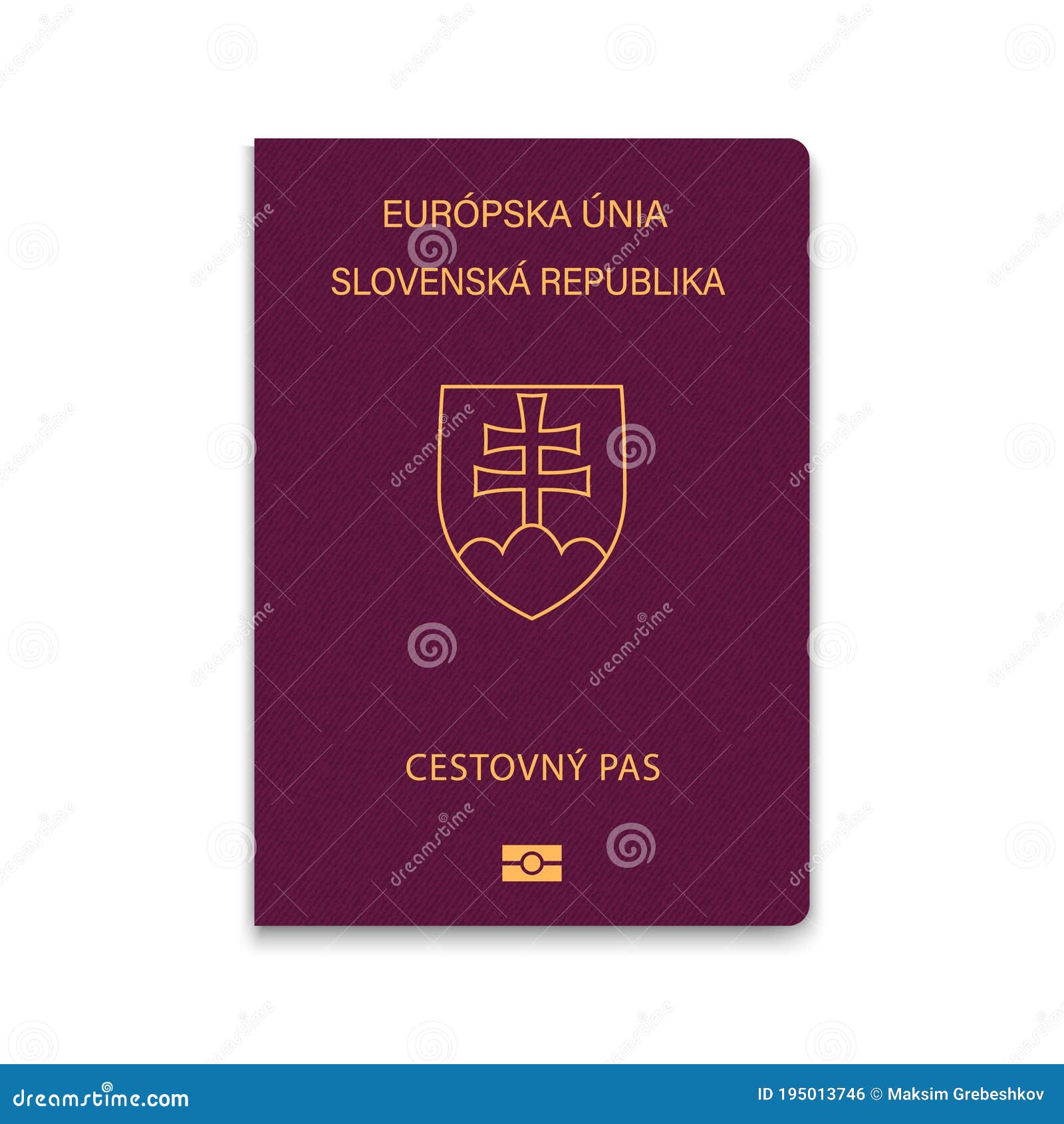 Passport of Slovakia stock illustration. Illustration of national ...