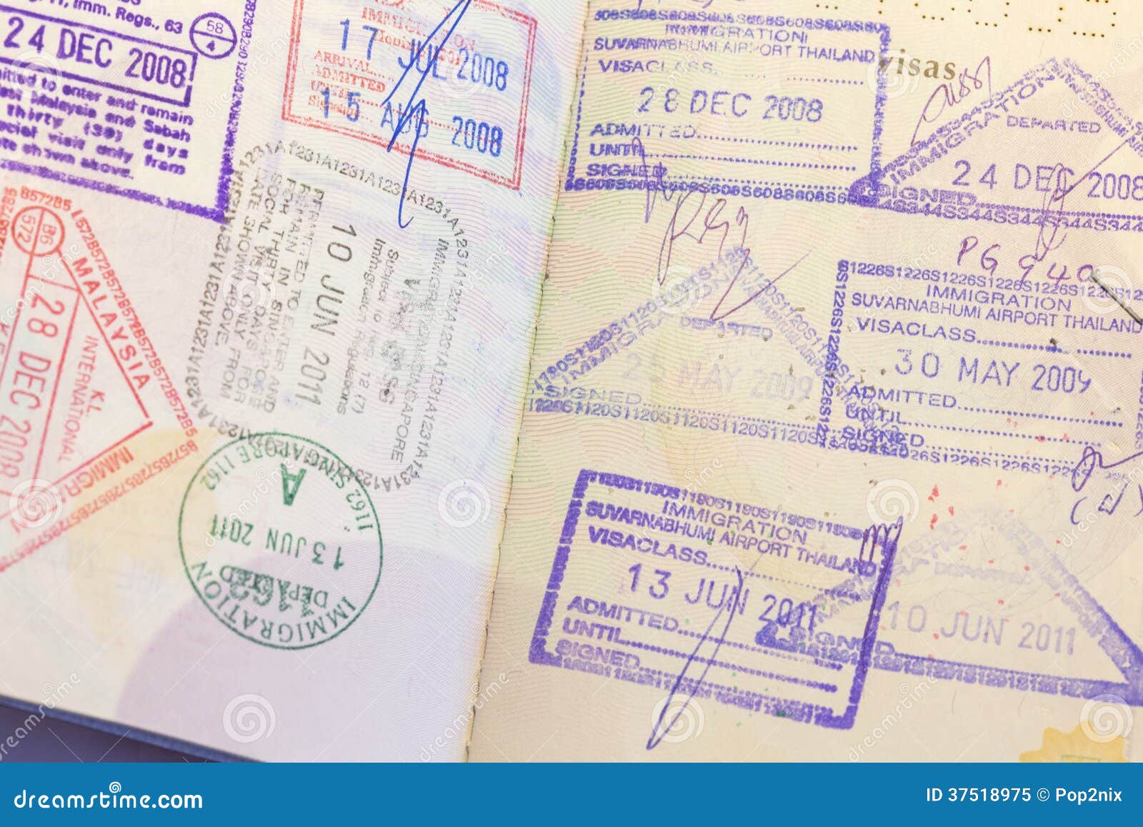 Passport Stamp Of Chile Stock Image | CartoonDealer.com #7252831