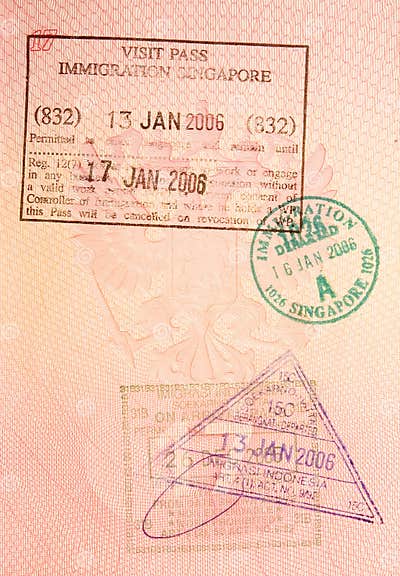 Passport stamps stock image. Image of passport, authority - 611119