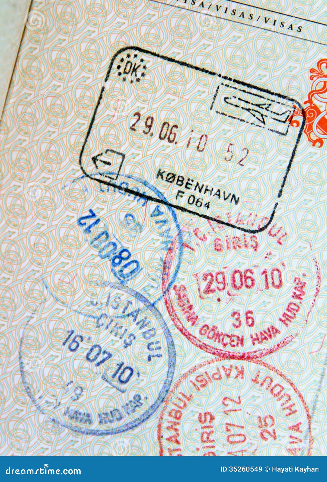 Passport stamps stock image. Image of destination, national - 35260549