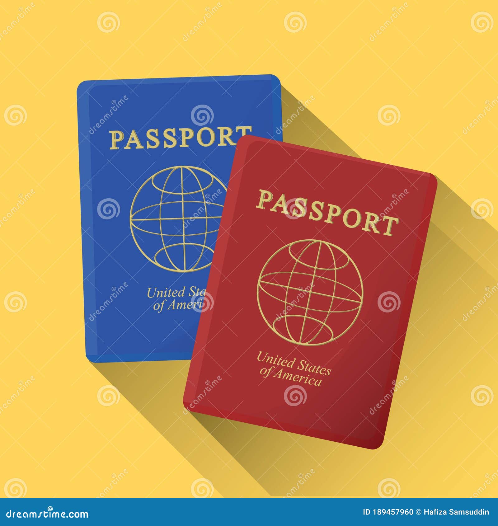 Passport. Vector Illustration Decorative Design Stock Vector ...