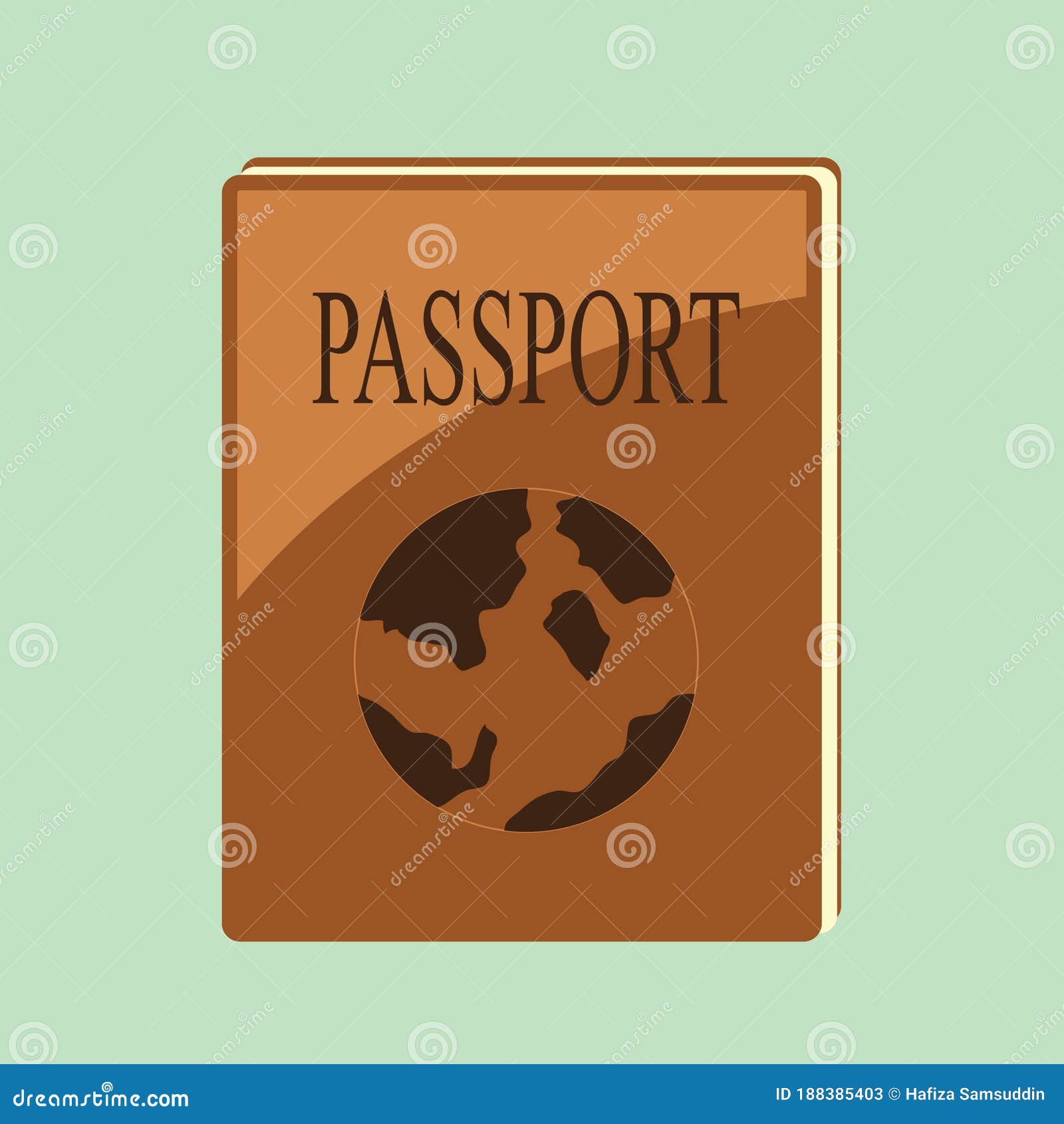 Passport. Vector Illustration Decorative Design Stock Vector ...