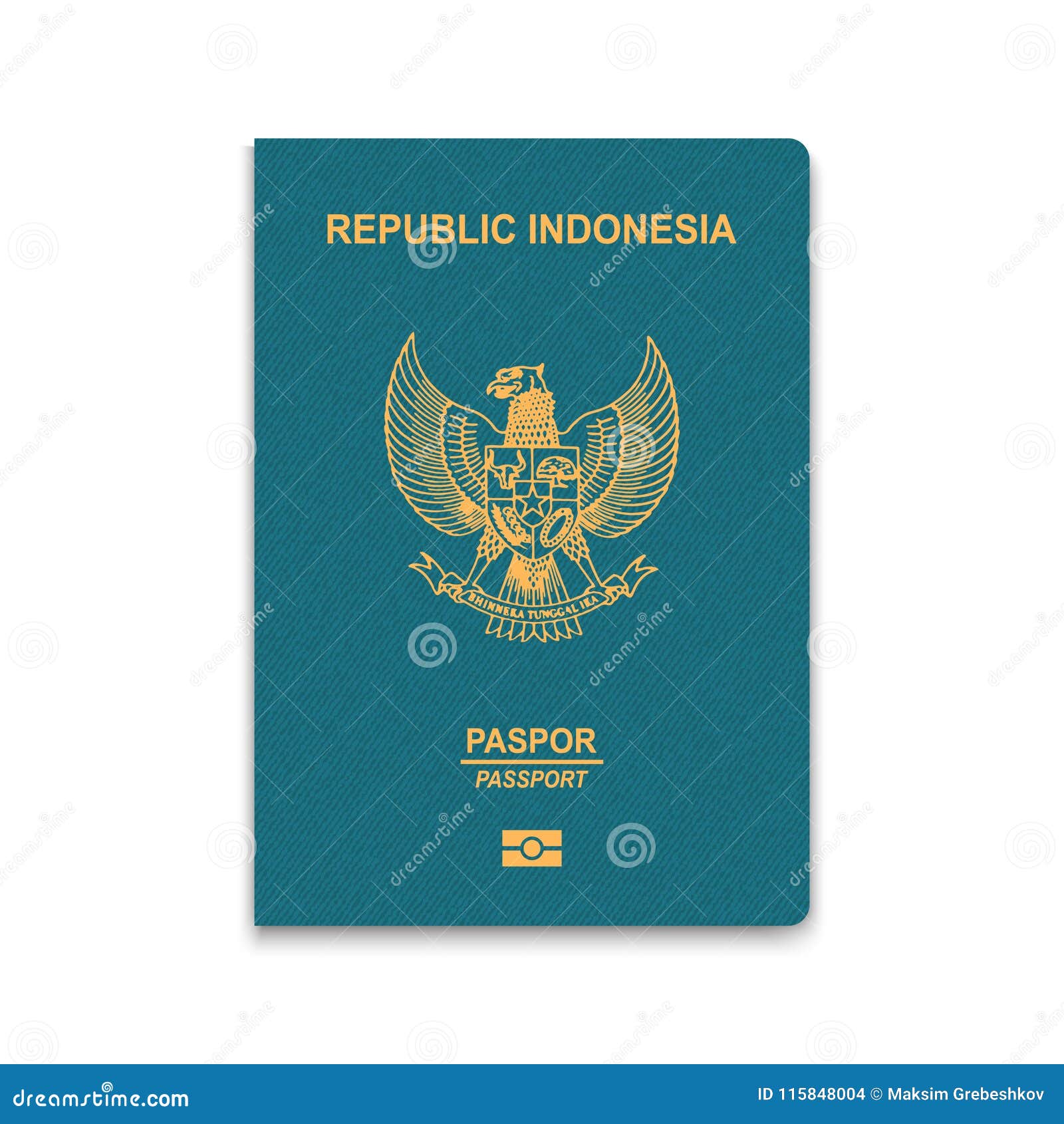 Passport Vector Illustration Stock Vector - Illustration of official ...