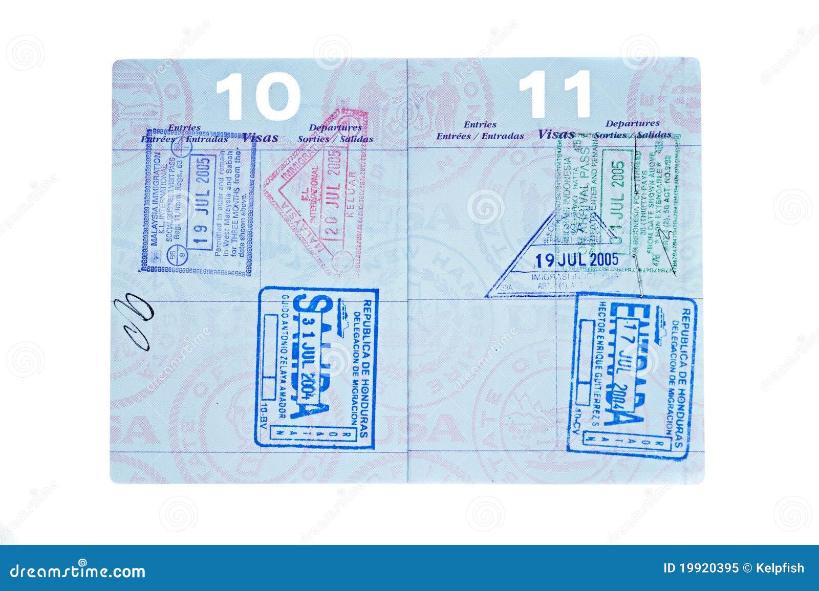 Passport with visa pages stock image. Image of passport - 19920395