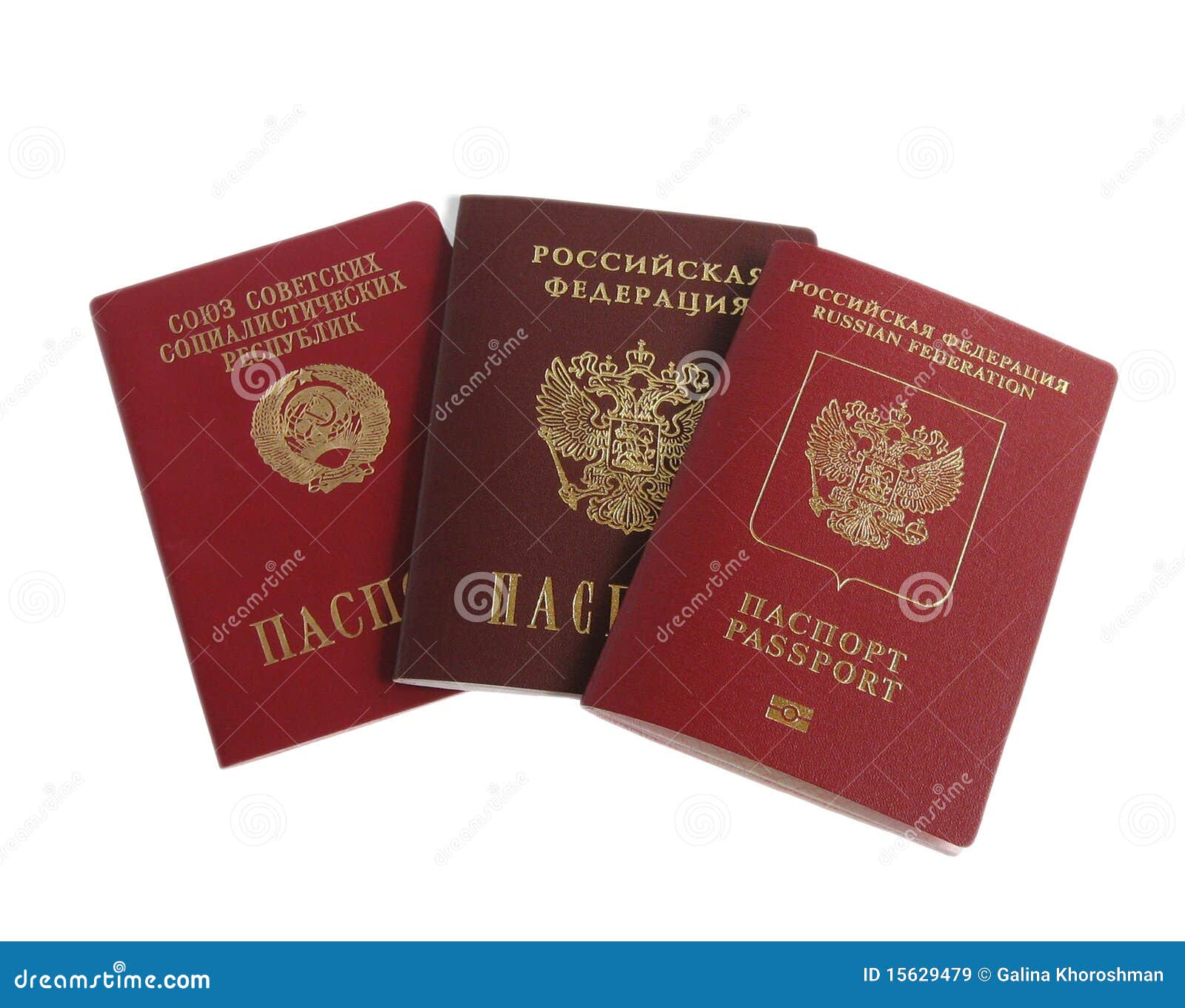 Passports stock image. Image of russian, isolated, document - 15629479
