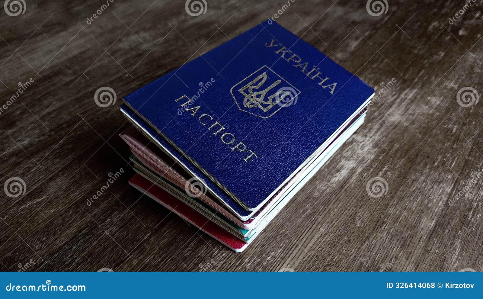 Stack of Passports from Different Countries Stock Photo - Image of ...