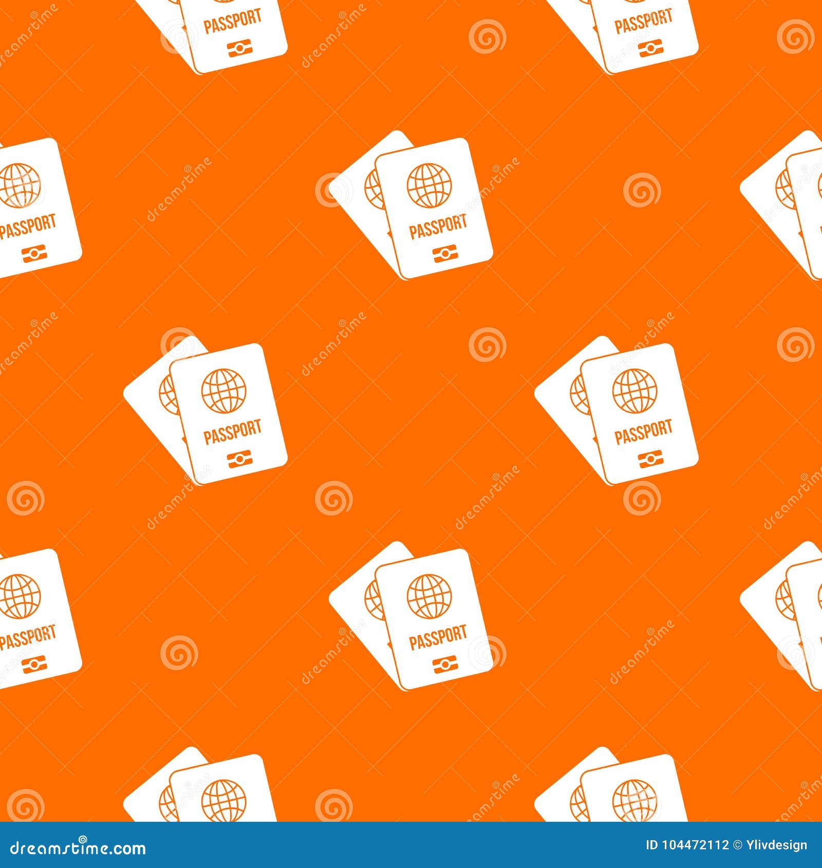 Passports with Map Pattern Seamless Stock Vector - Illustration of ...