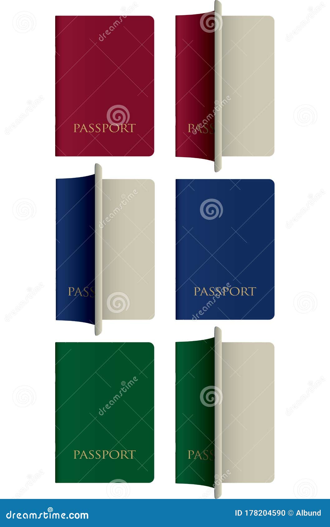 Generic Passports Stock Illustrations – 3 Generic Passports Stock ...