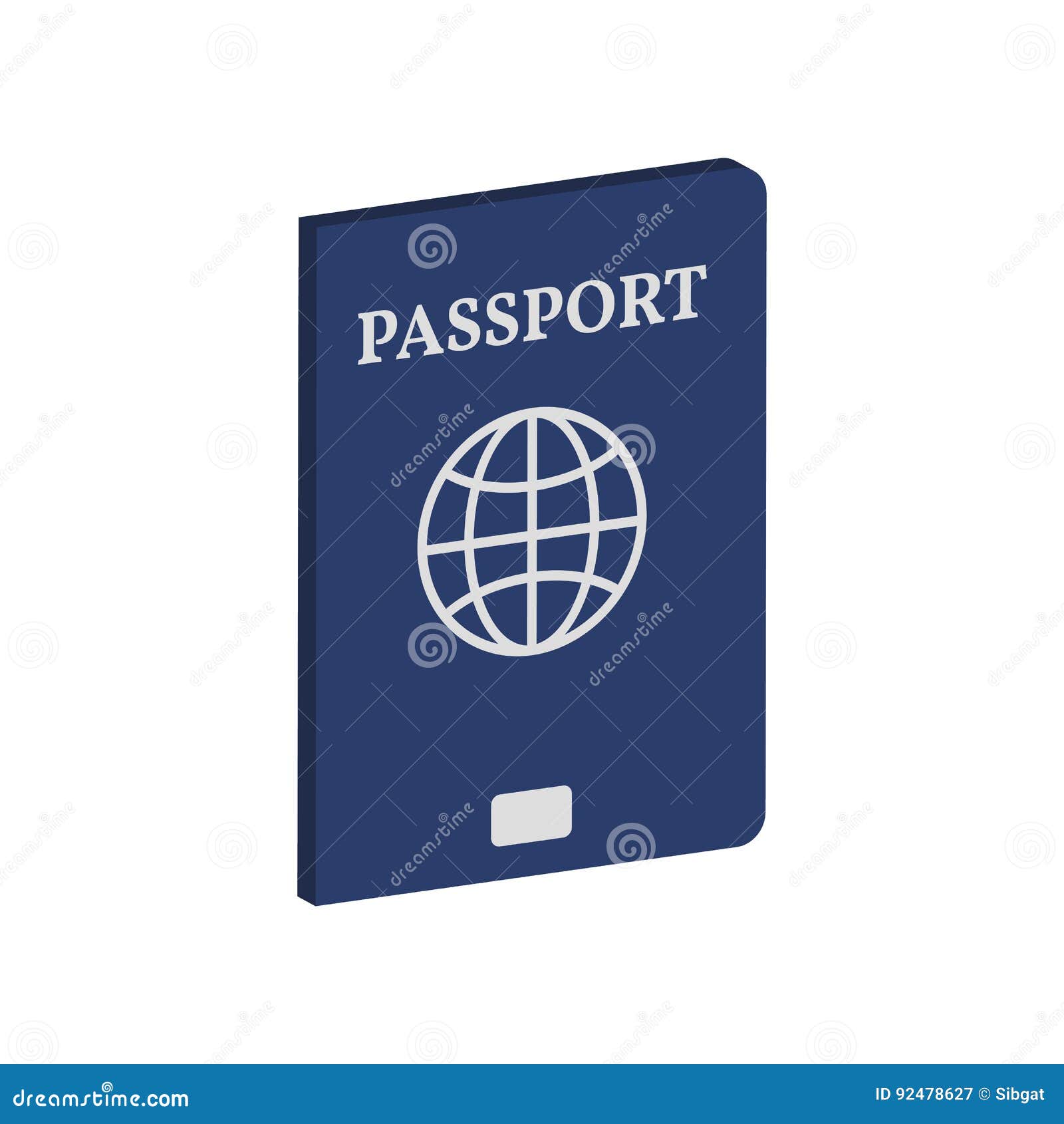 Passsymbol Plan Isometrisk Symbol Eller Logo Vektor Illustrationer ...