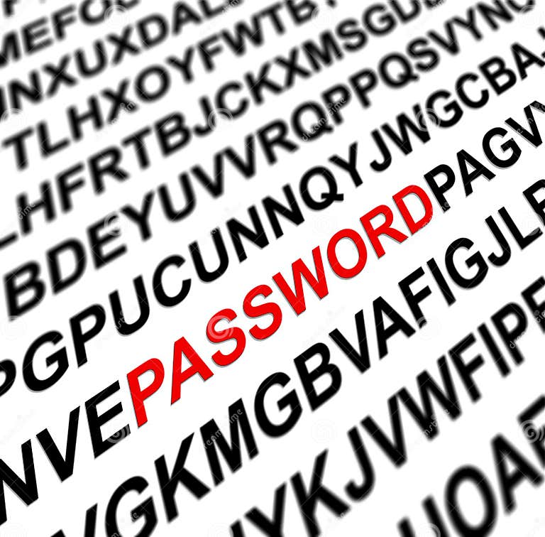 Password stock illustration. Illustration of enigma, decryption - 9663145