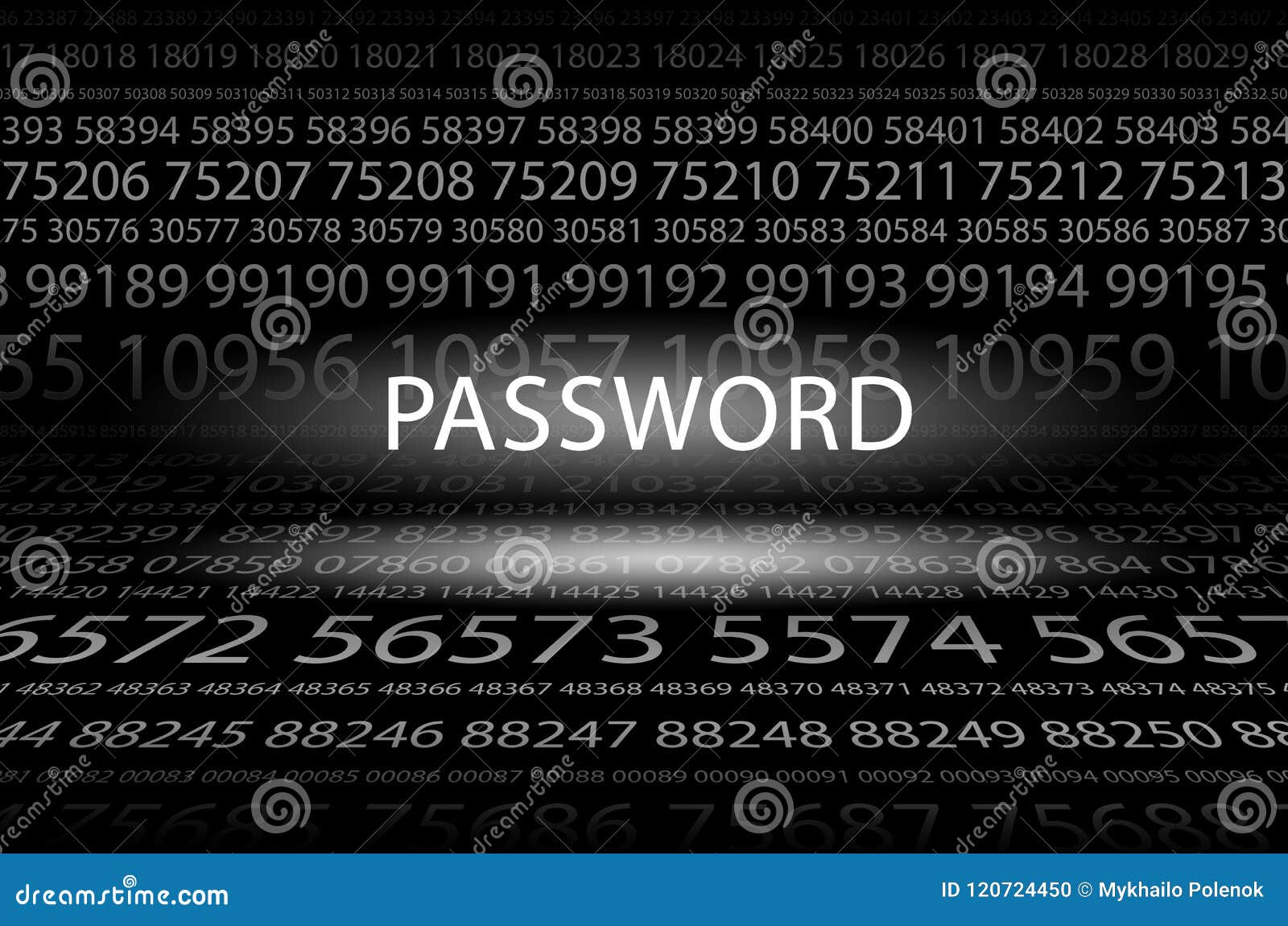 Password stock illustration. Illustration of digital - 120724450