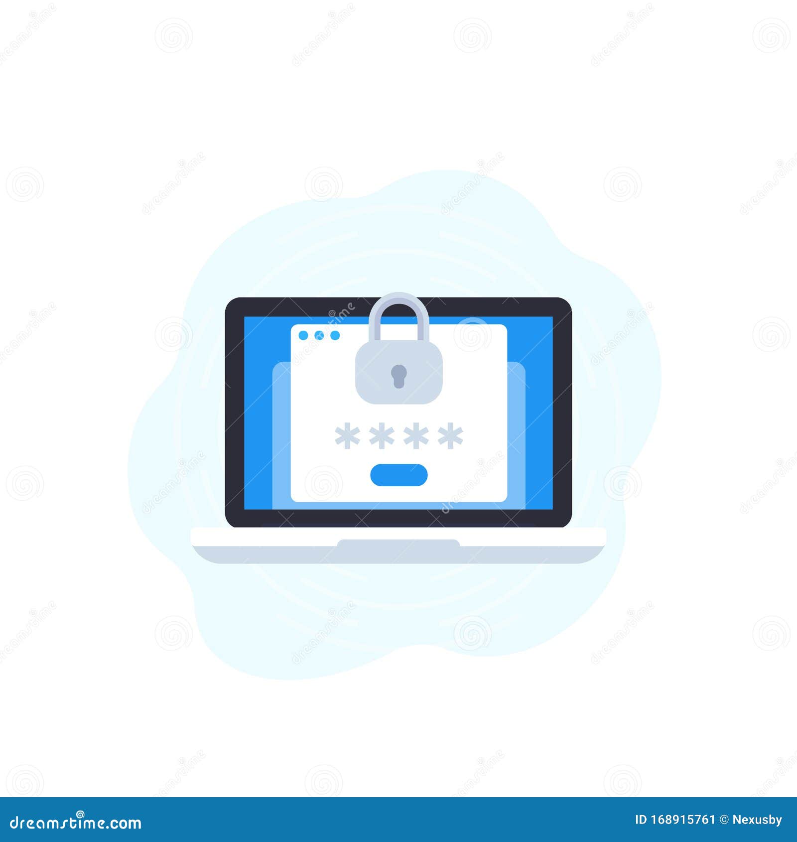 Password Access Authentication And Security Stock Vector