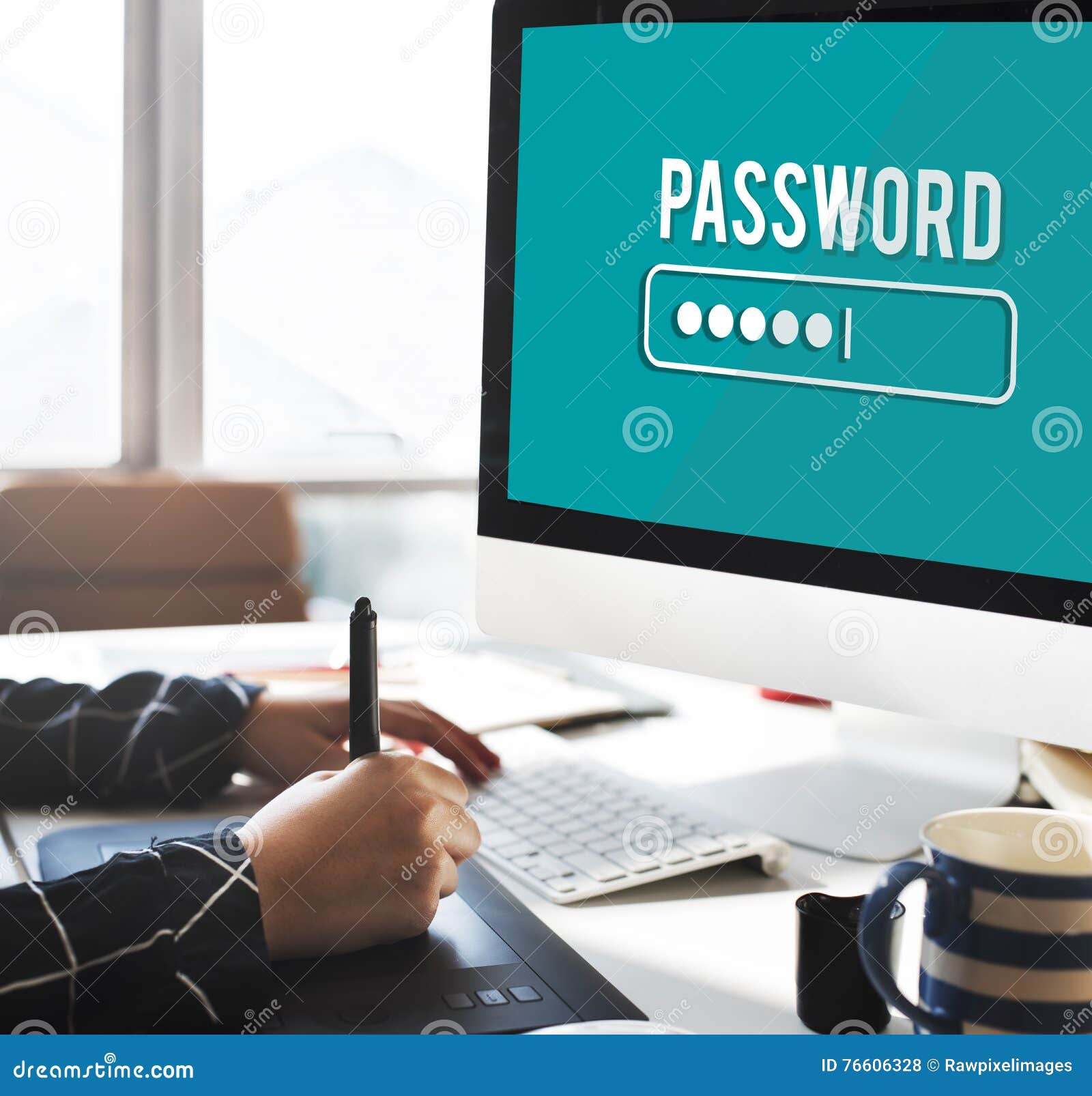 Password Access Firewall Internet Log-in Private Concept Stock Photo ...