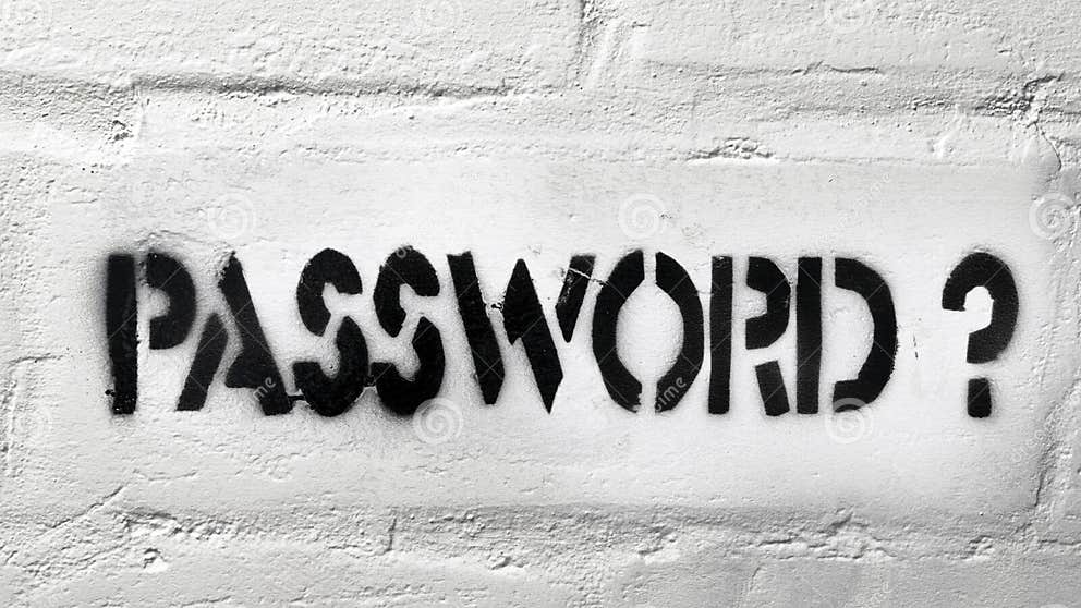 Password? stock photo. Image of print, electronic, privacy - 33519096