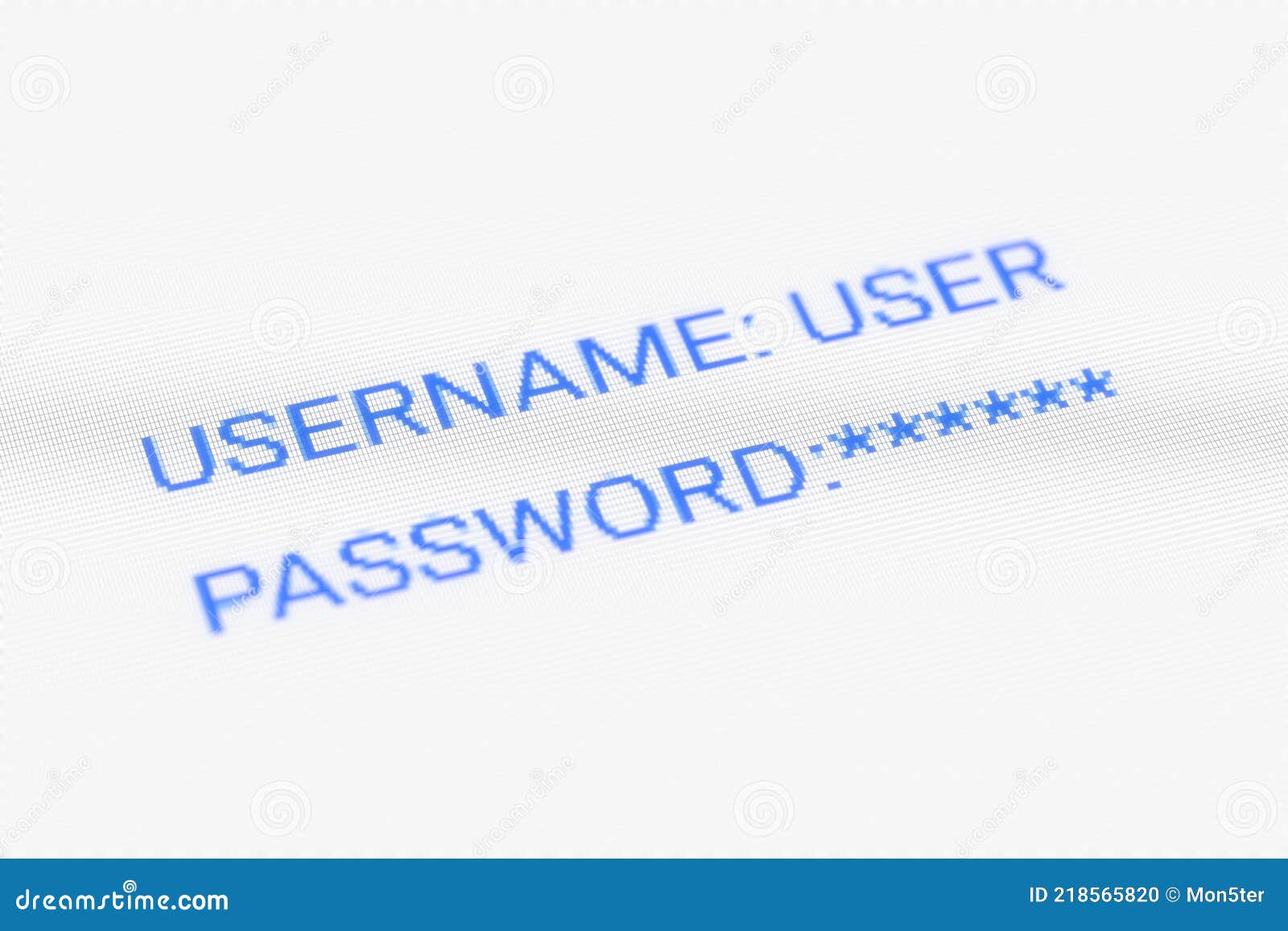 Password Box on Digital Lcd Display. Stock Illustration - Illustration ...