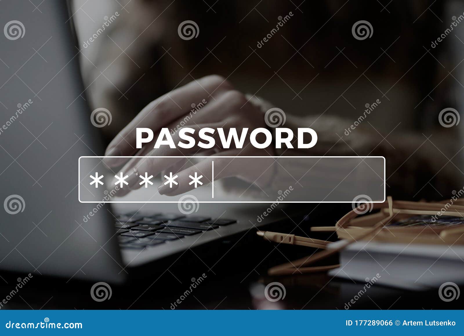 Password Box in Internet Browser Stock Photo - Image of page, access ...