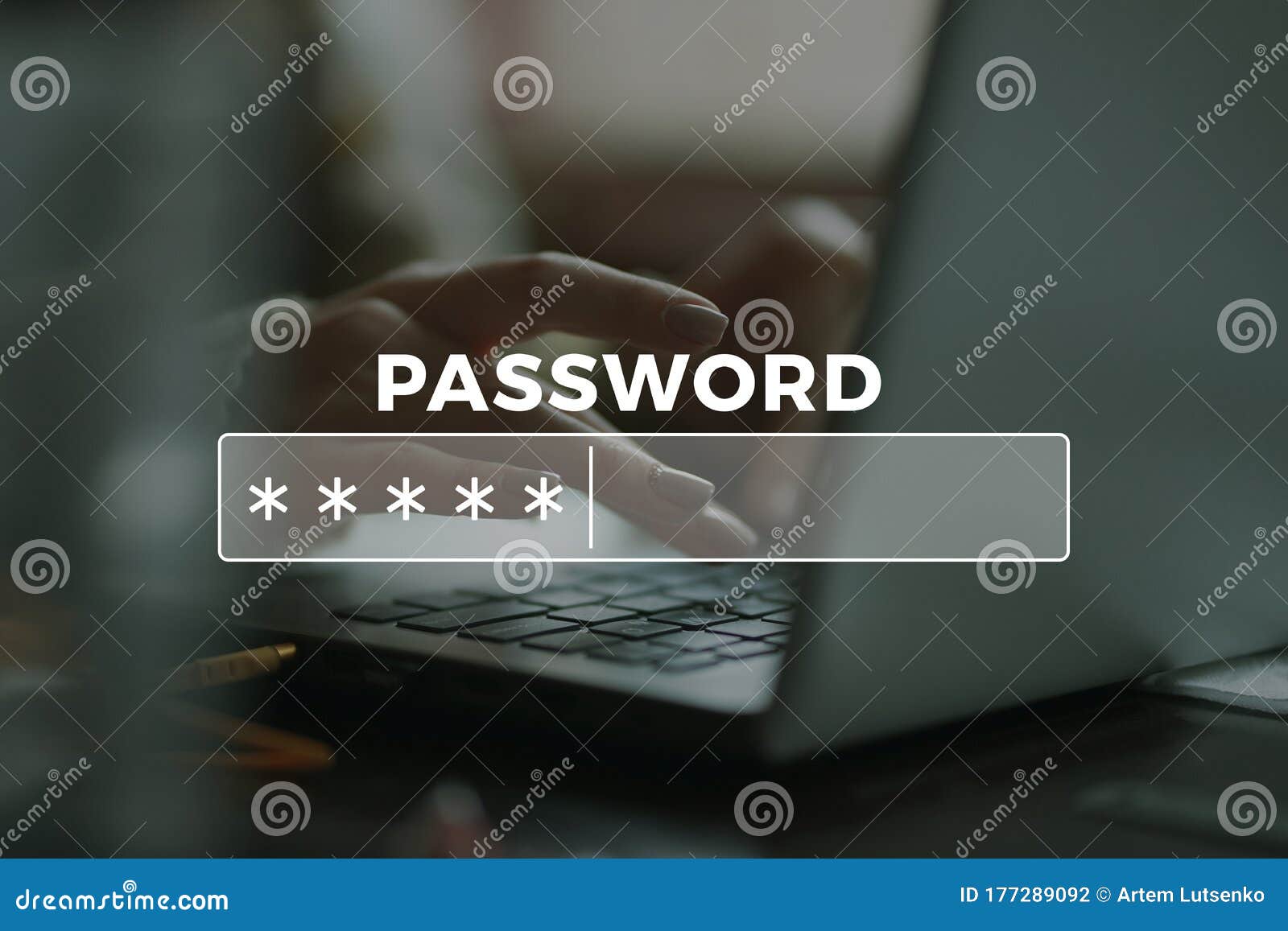 Password Box in Internet Browser Stock Photo - Image of access ...
